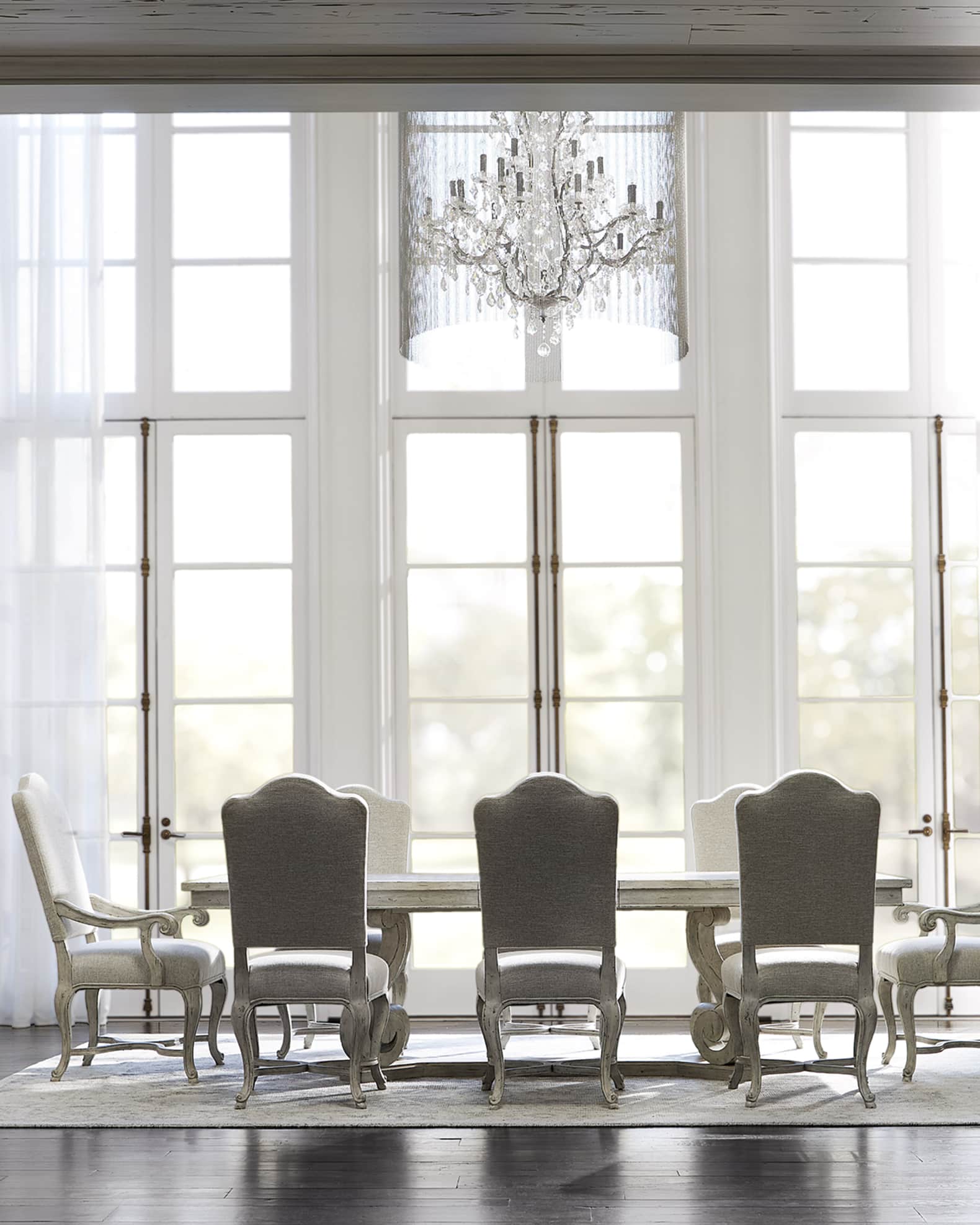 Bernhardt Mirabelle Trestle Dining Table with Two Leaves | Neiman Marcus