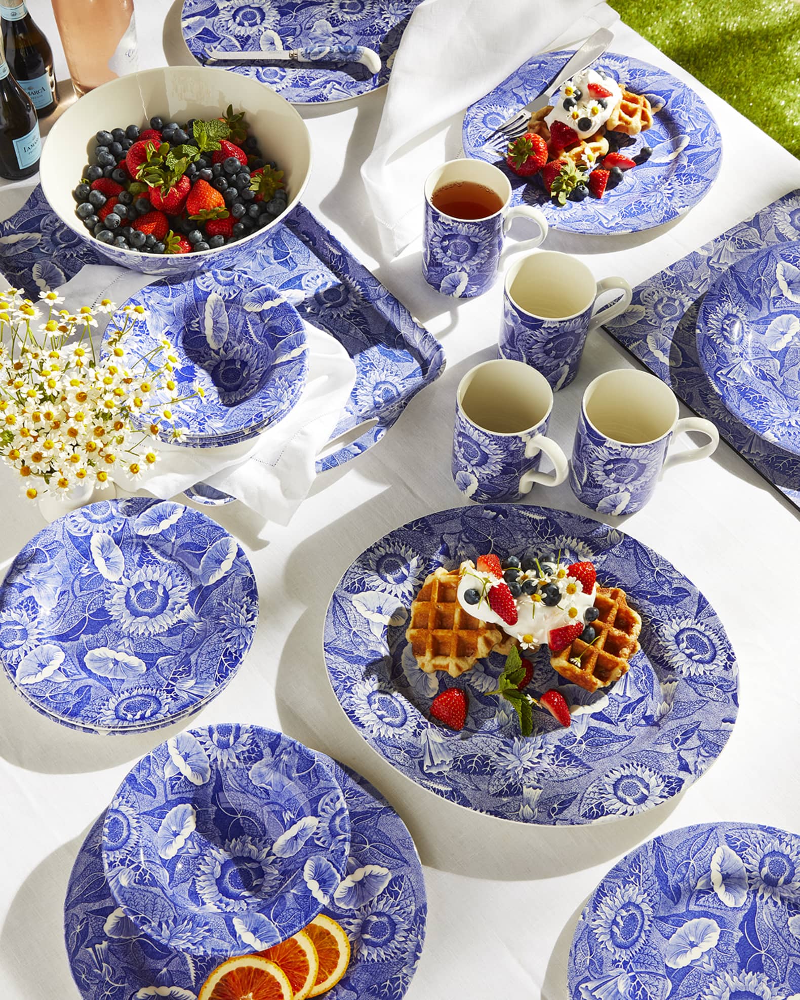 Spode Blue Room Sunflower Placemats, Set of 4 | Neiman Marcus