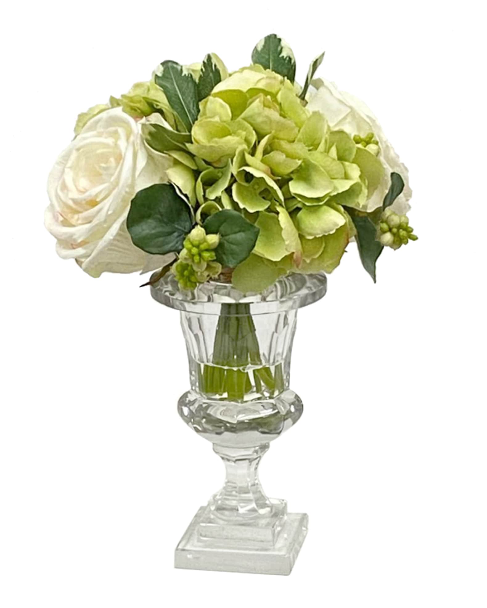 Winward Home Rose Hydrangea Arrangement in Custom Vase | Neiman Marcus