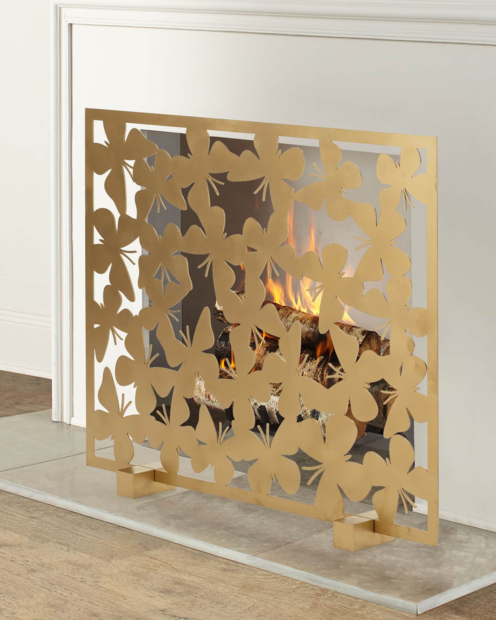 Tommy Mitchell Butterfly Fireplace Screen | Neiman Marcus