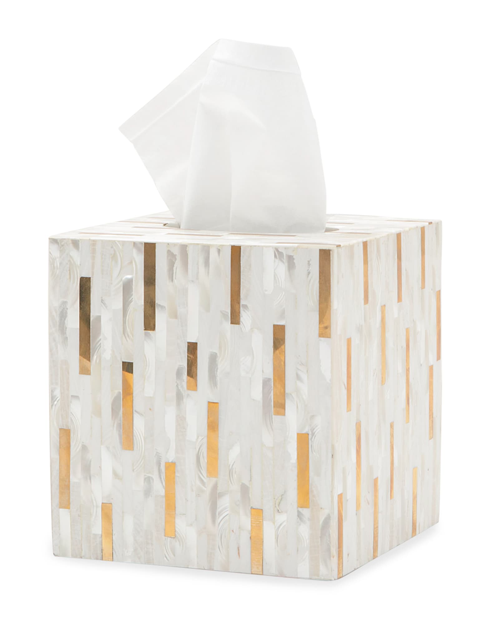 Pigeon and Poodle Cortona Shell Tissue Box Cover | Neiman Marcus