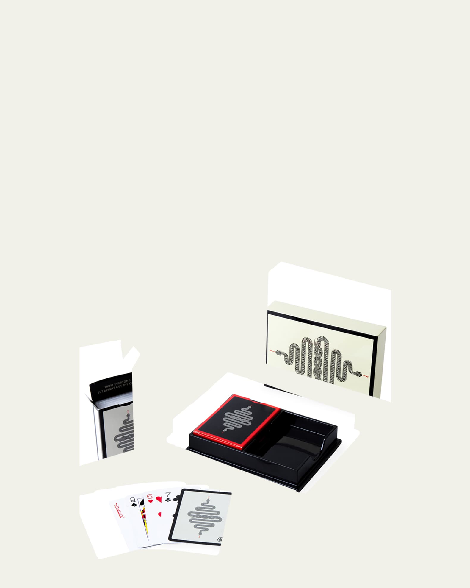 Jonathan Adler Snake Lacquer Card Set | Neiman Marcus