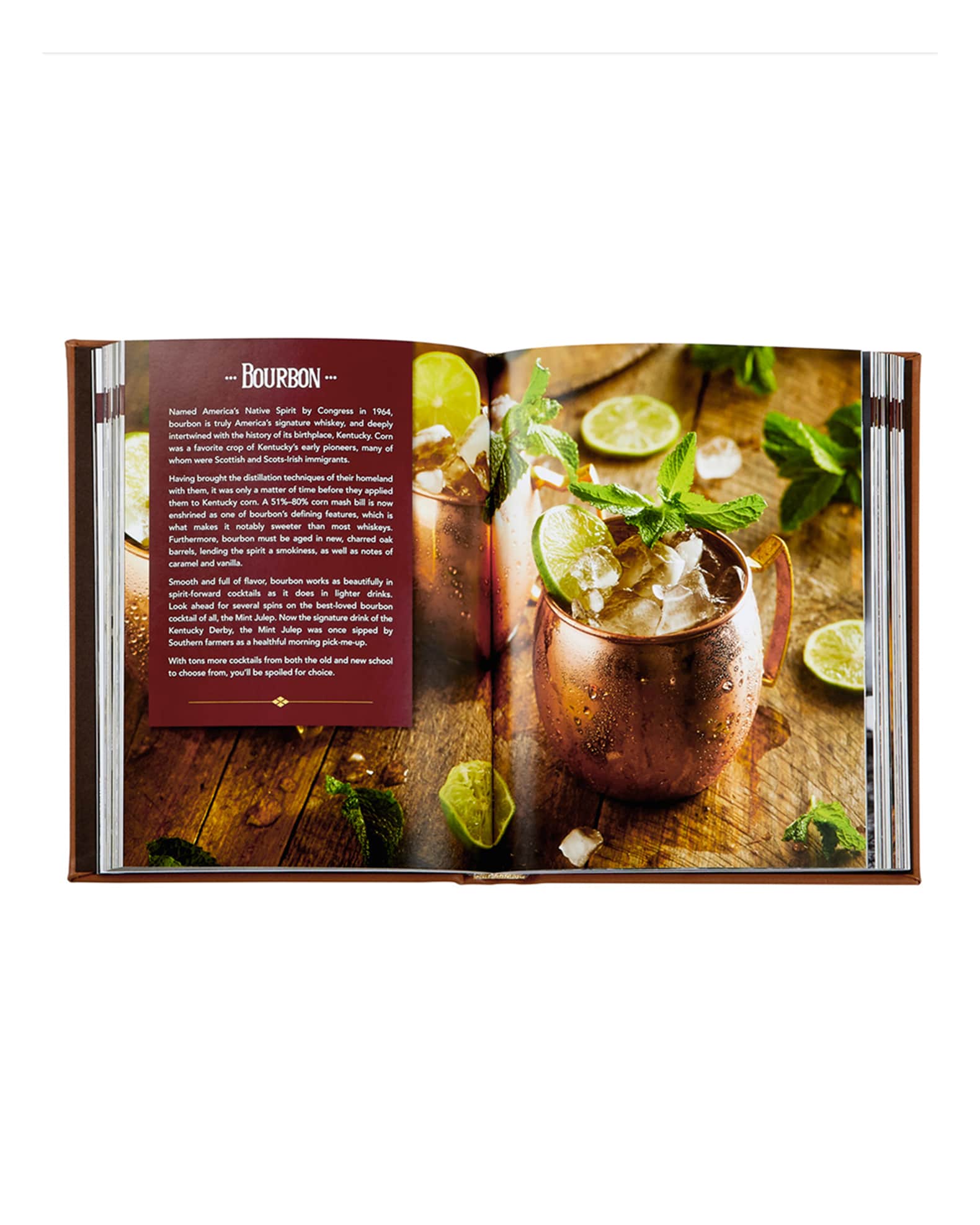 Graphic Image Whiskey Cocktails Leather Bound Book, Personalized ...