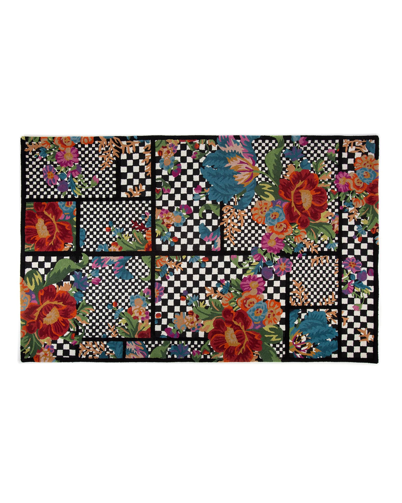 MacKenzie-Childs Flower Market Trellis Rug, 5' x 8' | Neiman Marcus