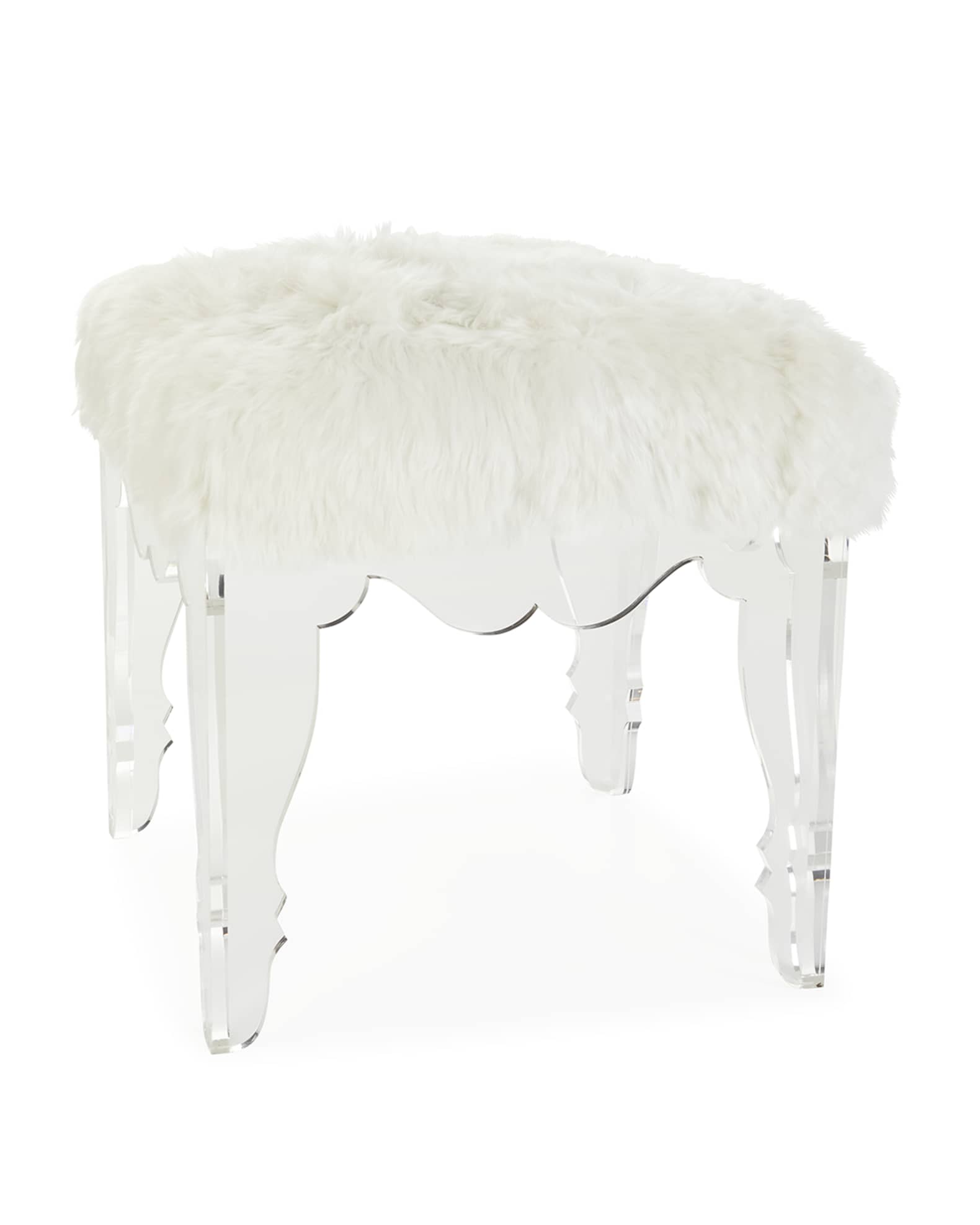 Massoud Chamblee Acrylic Ottoman | Neiman Marcus