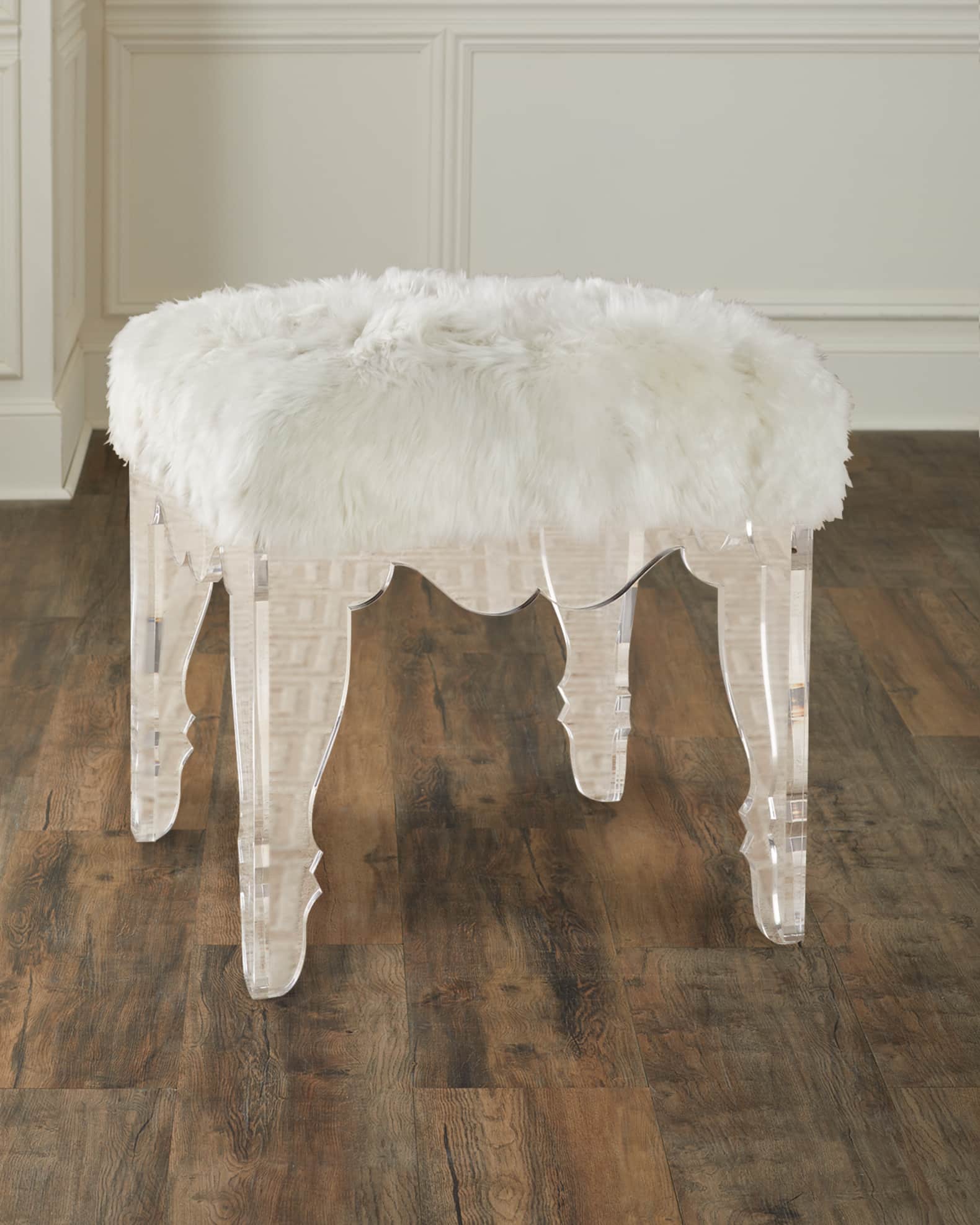 Massoud Chamblee Acrylic Ottoman | Neiman Marcus