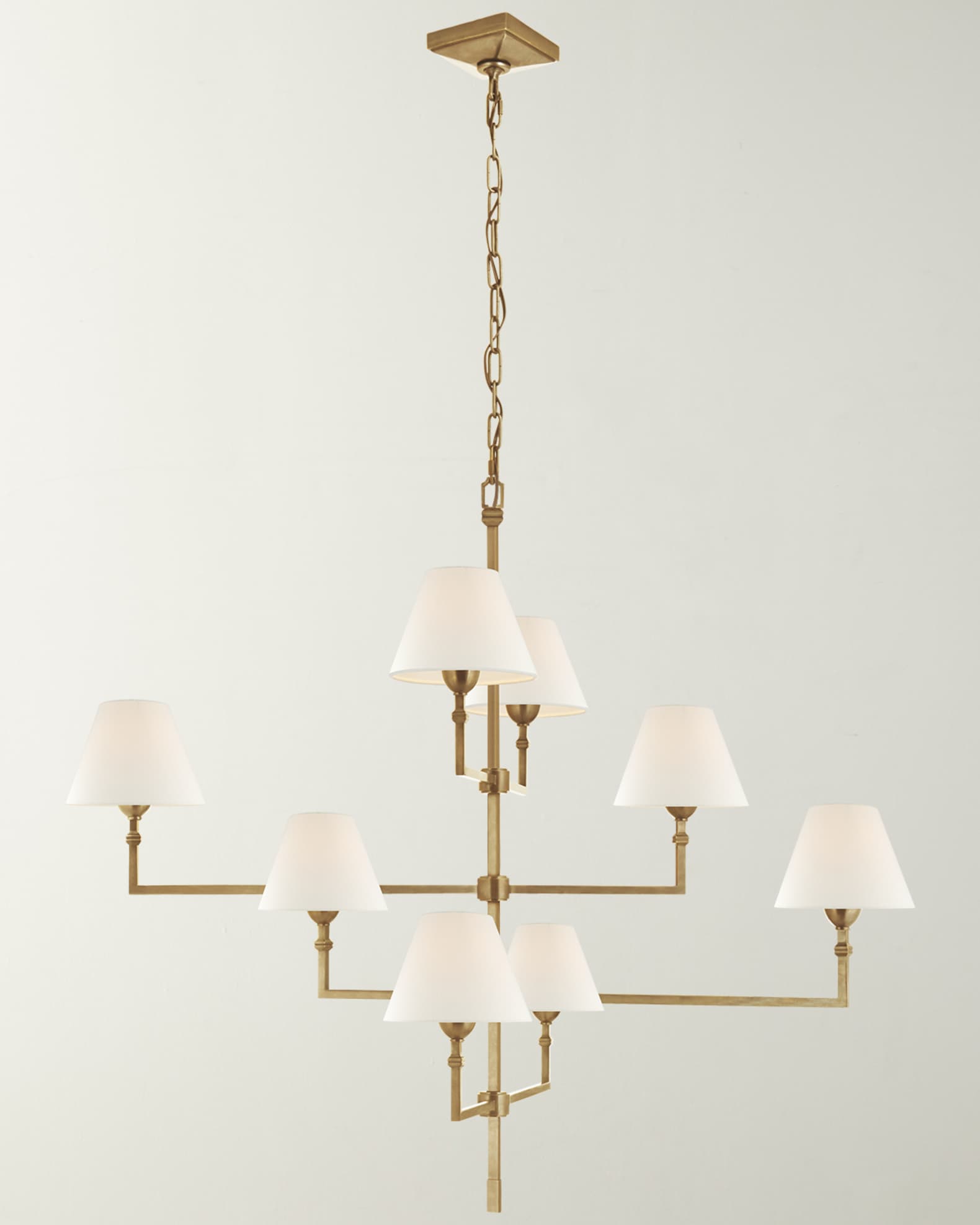 Jane Large Offset Chandelier By Alexa Hampton | Neiman Marcus