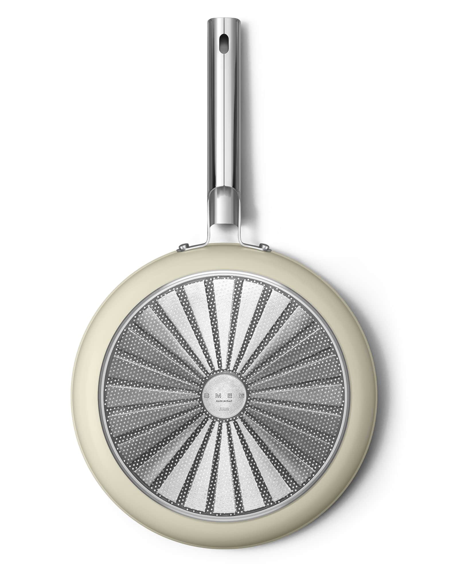 Smeg 12" Nonstick Frying Pan, Cream | Neiman Marcus