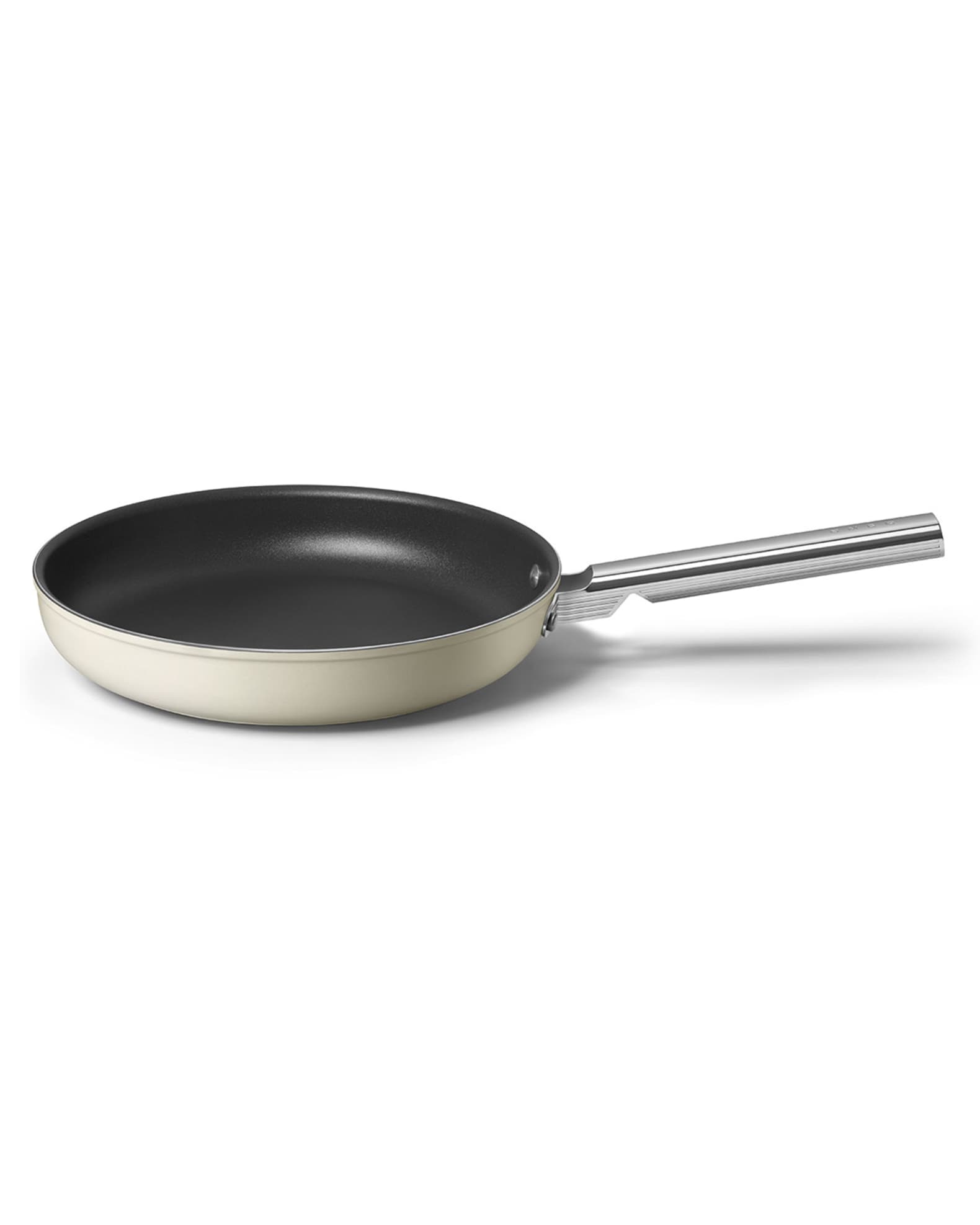 Smeg 12" Nonstick Frying Pan, Cream | Neiman Marcus