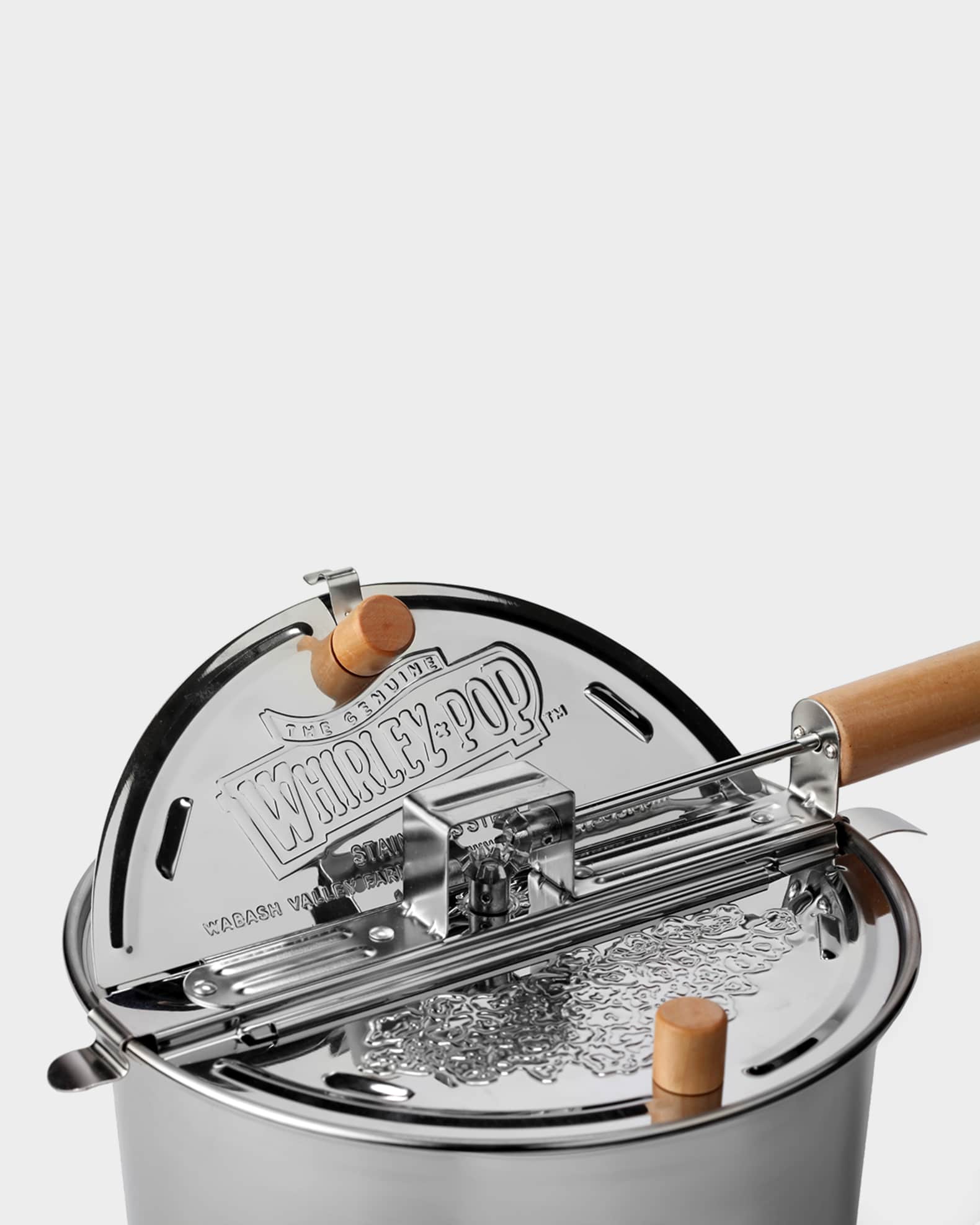 Wabash Valley Farms Stainless Steel Whirley-Pop & Hull-Less Popcorn Set ...