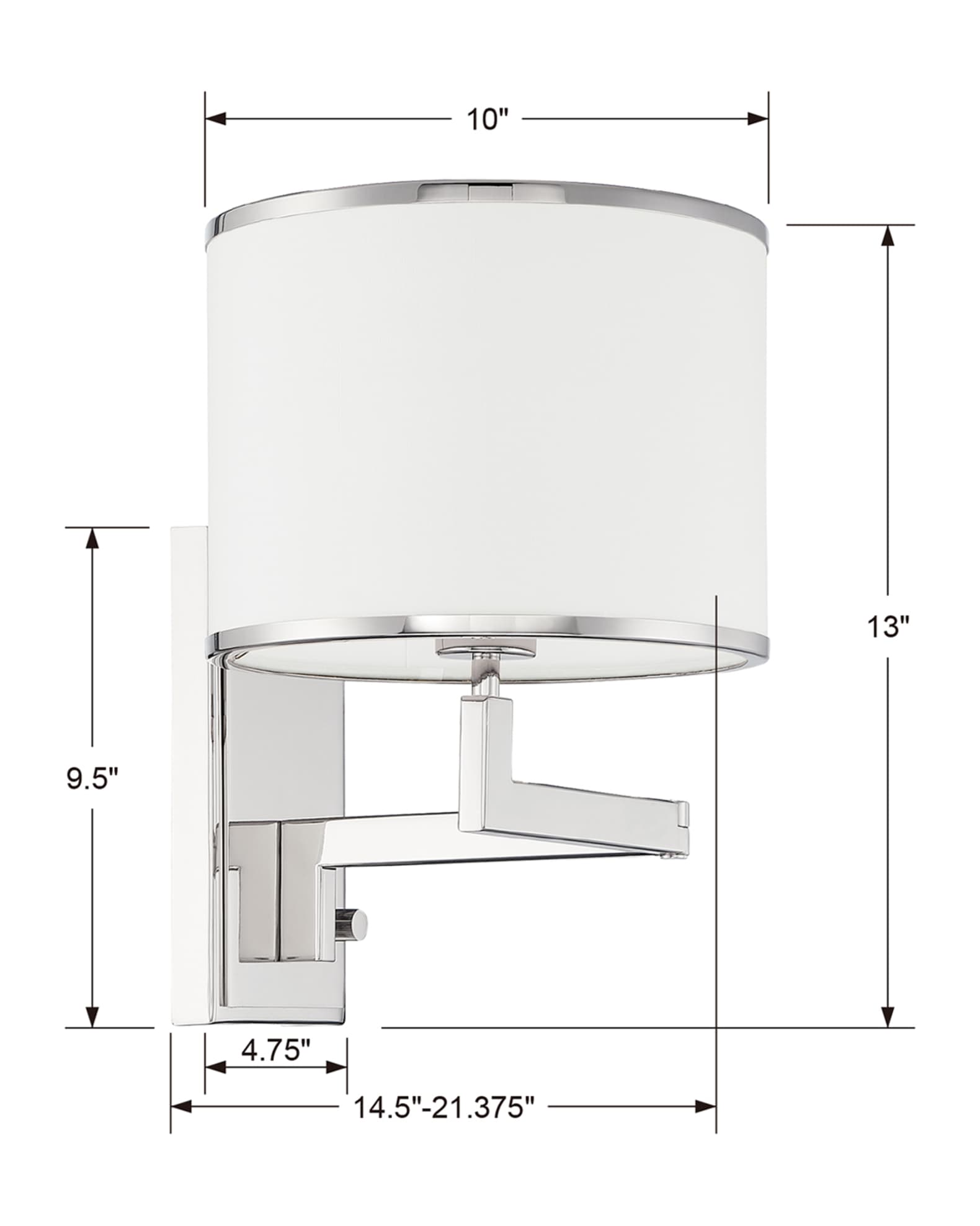 Crystorama Madison Mounted Task Light | Neiman Marcus