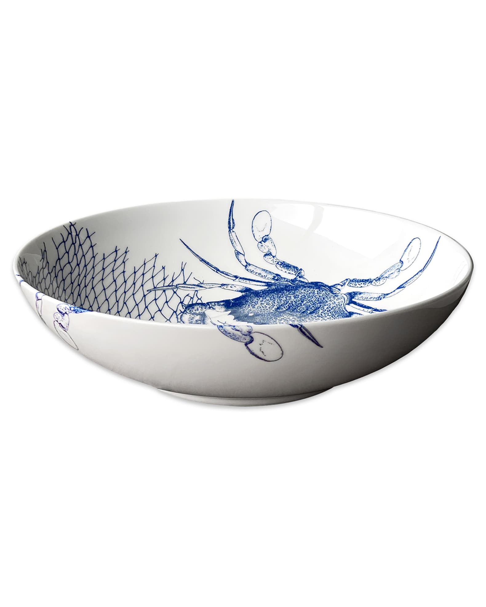 Caskata Crabs & Nets Wide Serving Bowls | Neiman Marcus