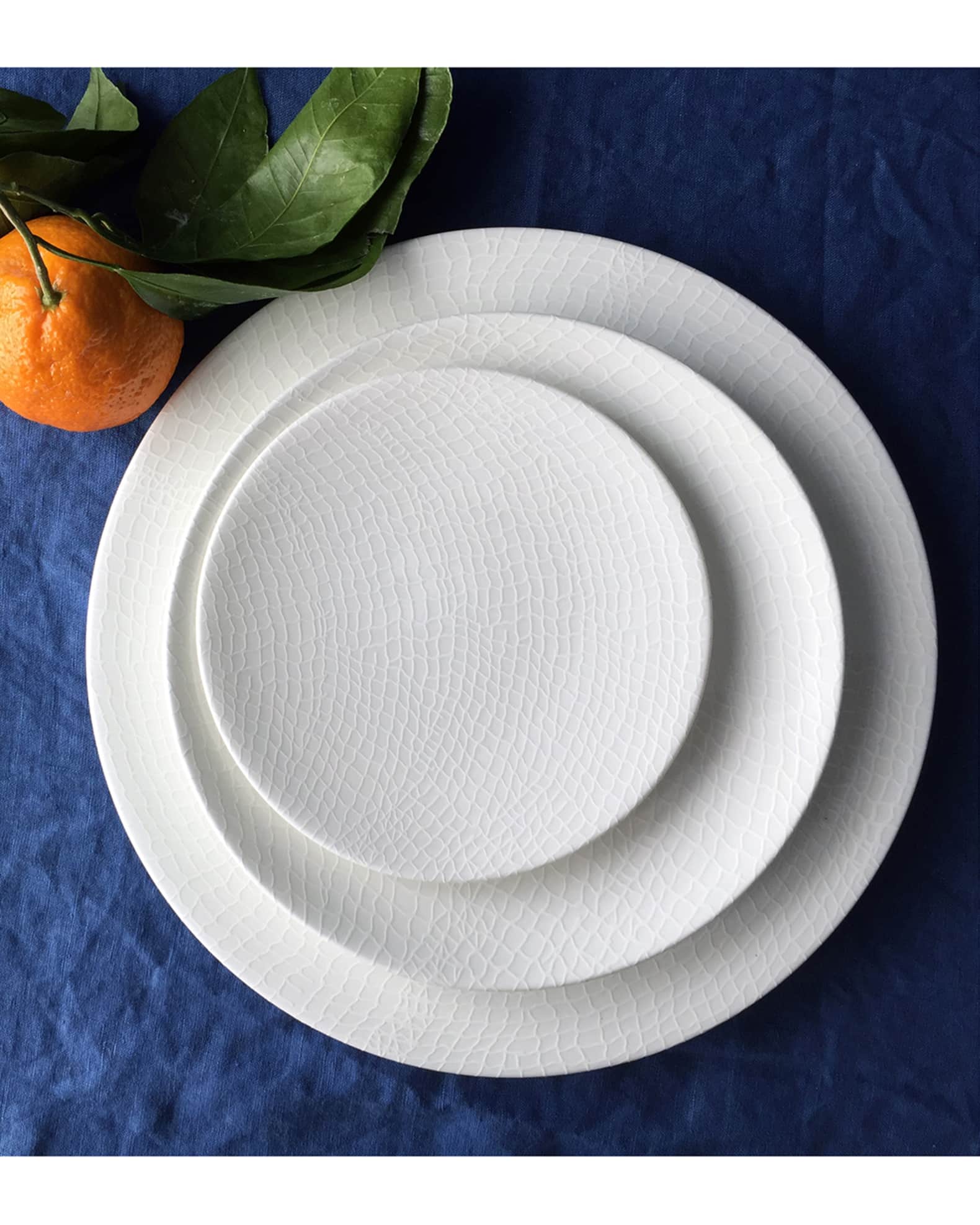 Caskata Catch White Canapes Plates, Set of 4 | Neiman Marcus