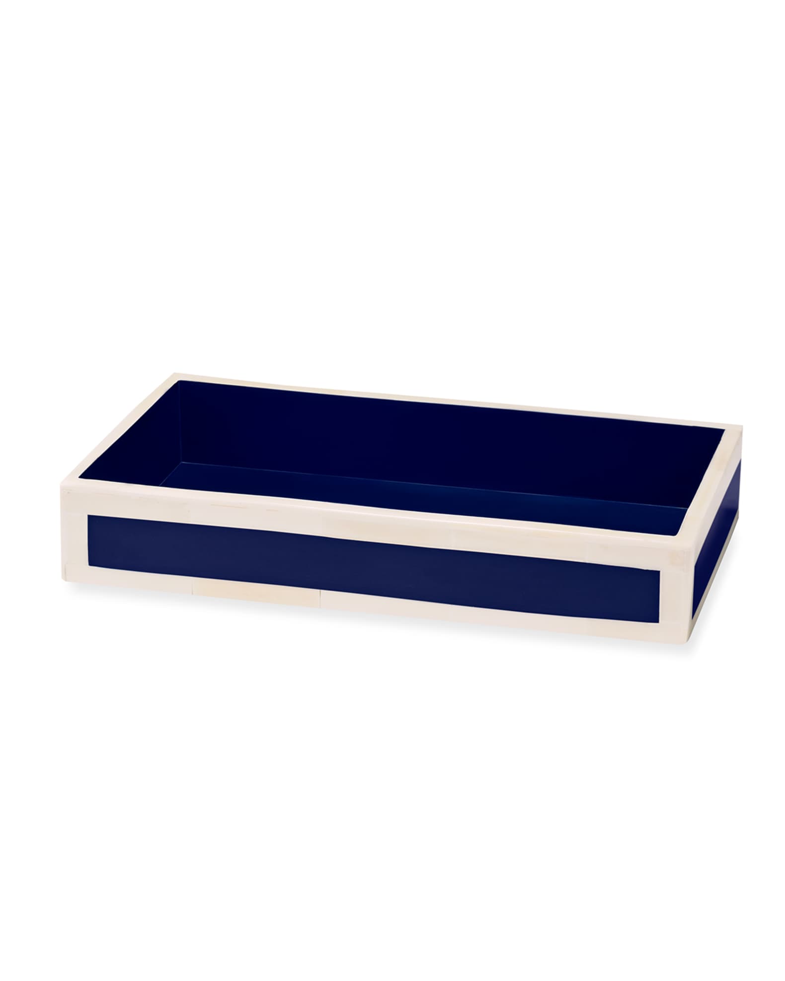 LADORADA Ink Blue & Bone Bath Tray | Neiman Marcus