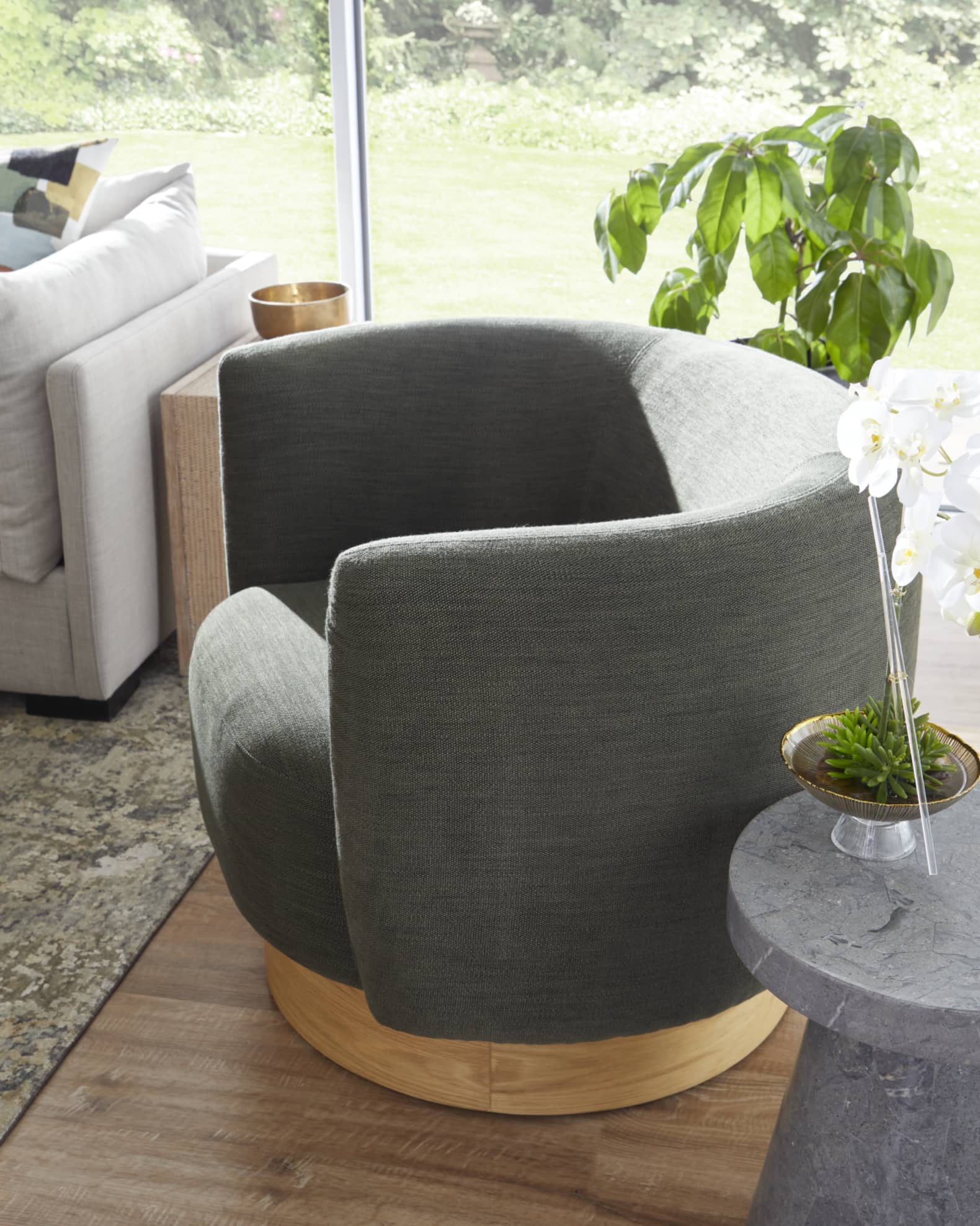 Four Hands Calista Swivel Chair | Neiman Marcus