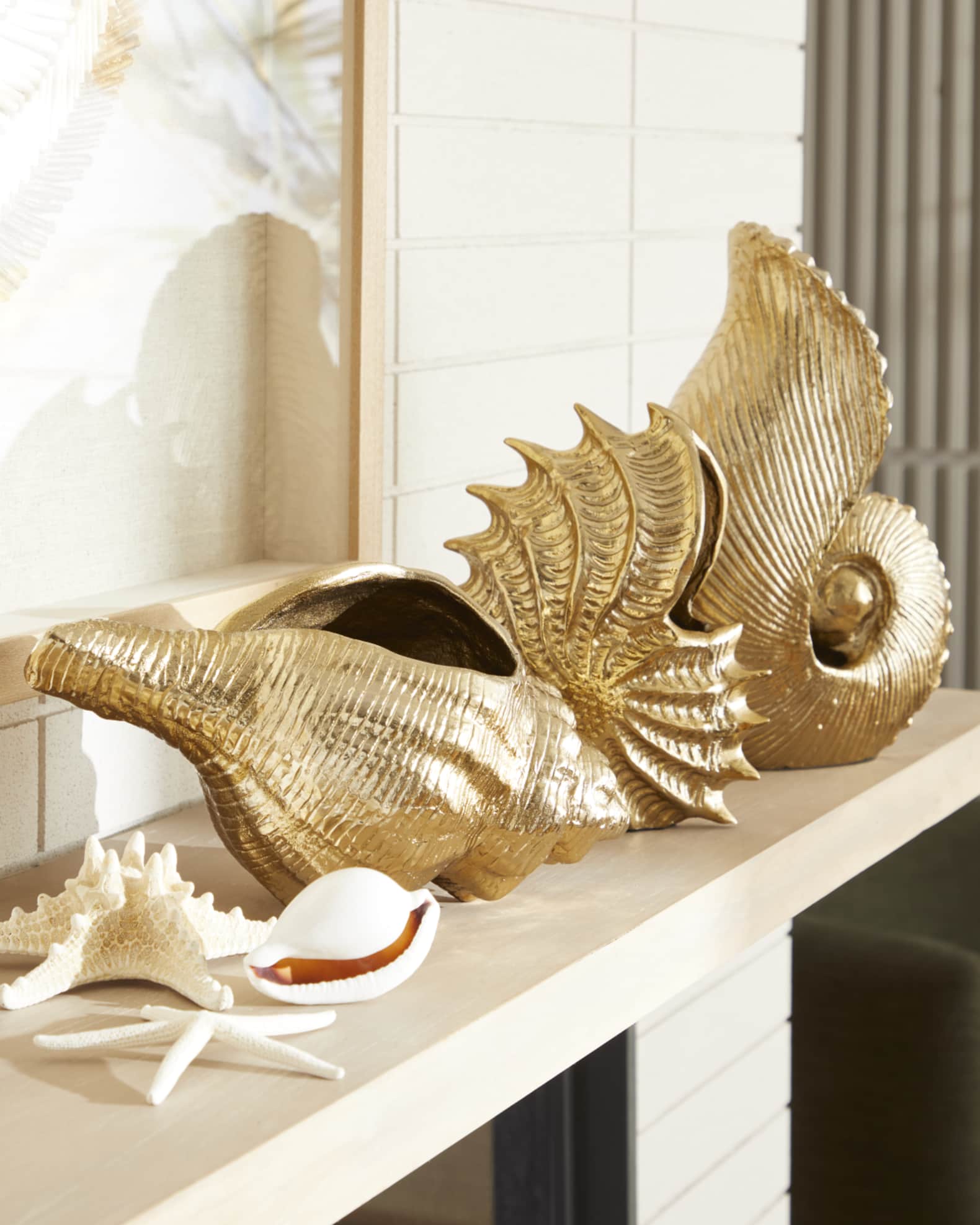 John-Richard Collection Caribbean Conch Seashell Sculpture | Neiman Marcus