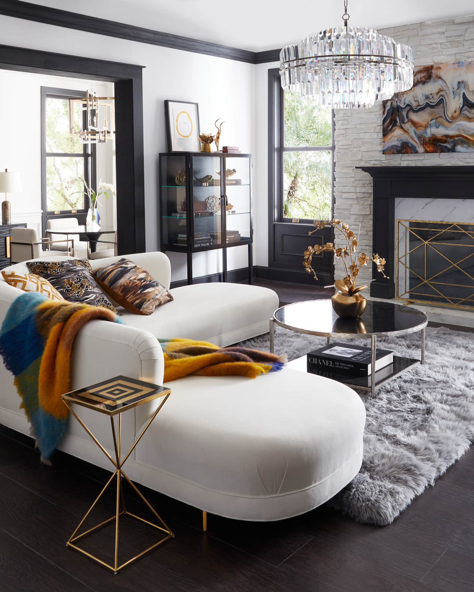 Crystorama Hayes 16-Light Polished Nickel Chandelier | Neiman Marcus