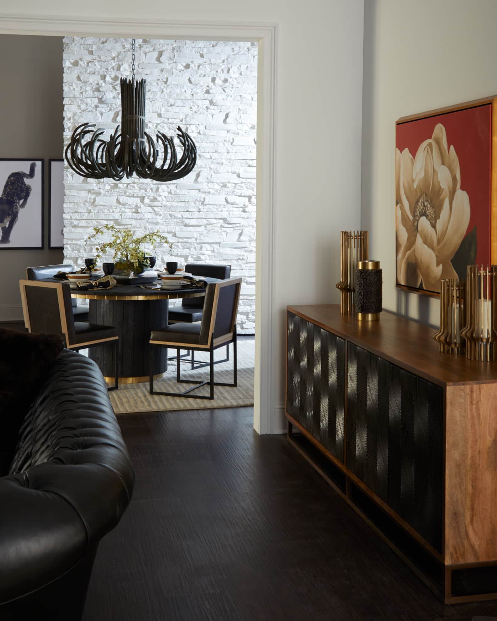 Gold Modern Table Linens Collection | Neiman Marcus