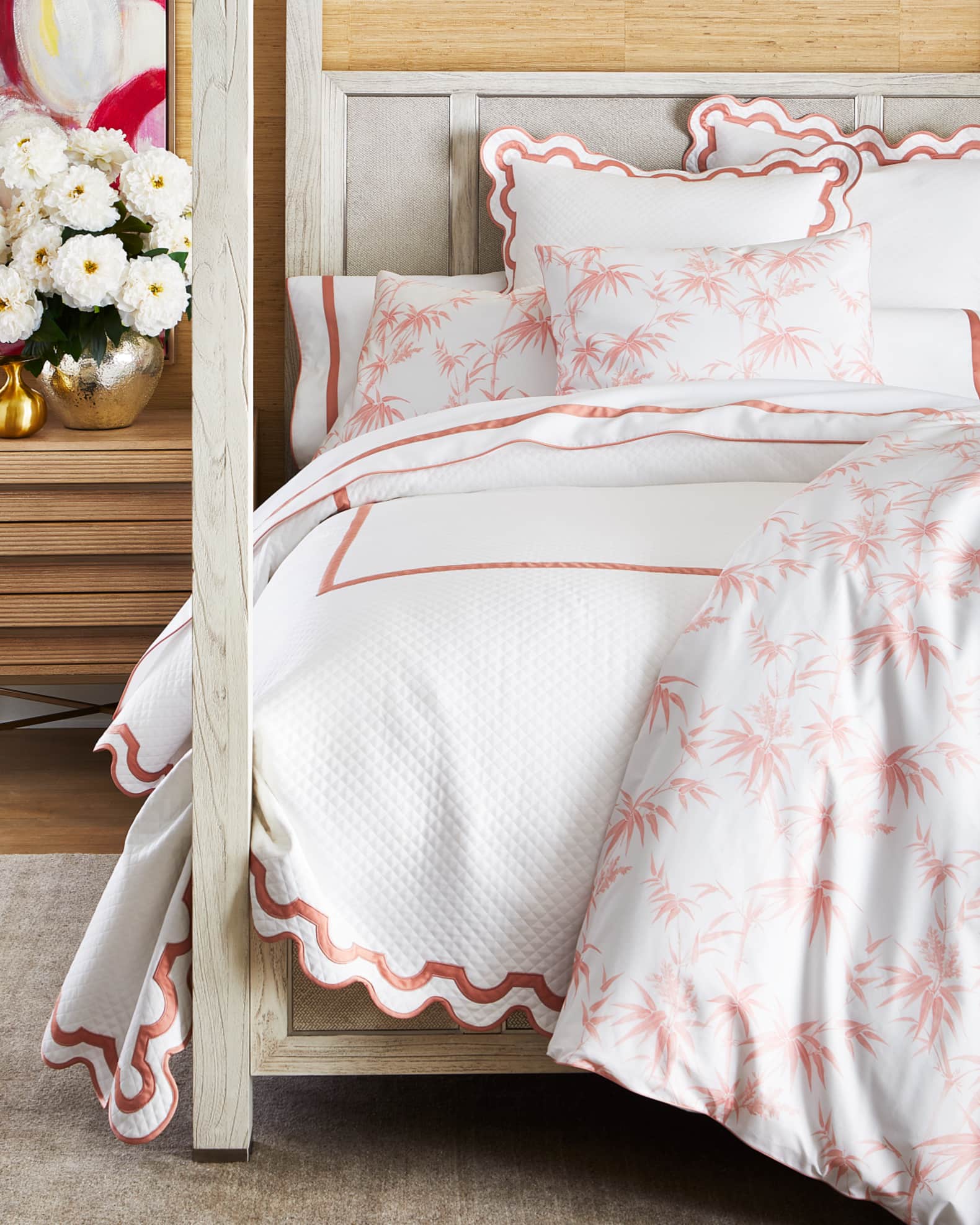 Matouk Mirasol Matelasse Coverlet, FULL-QUEEN | Neiman Marcus