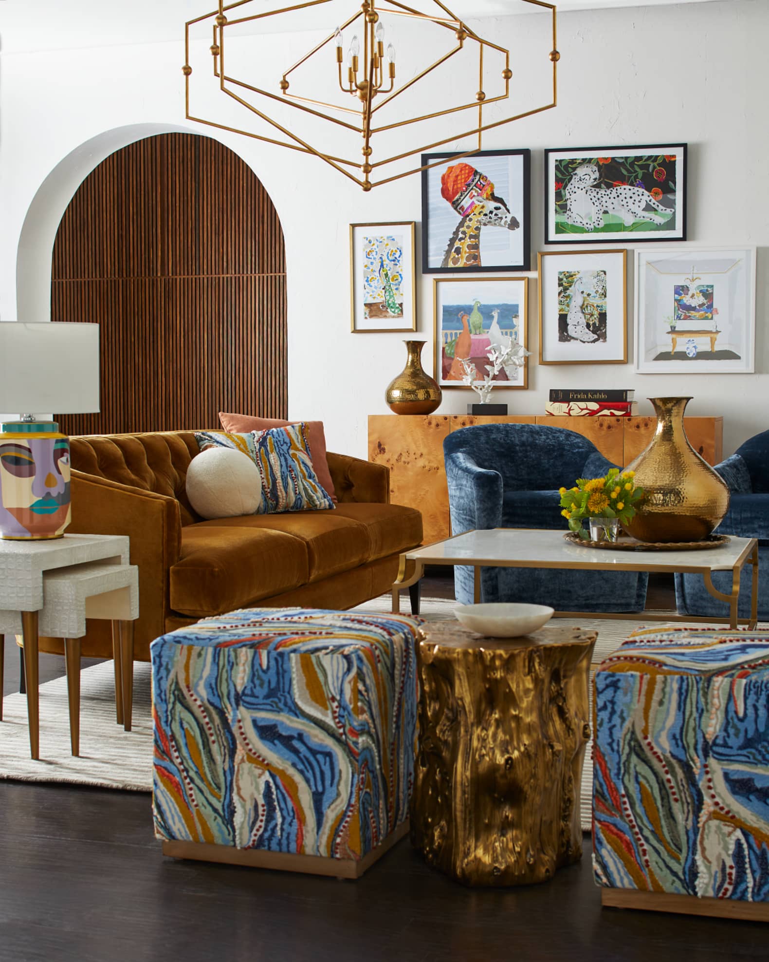 Massoud Alma Tufted Back Sofa, 88" | Neiman Marcus