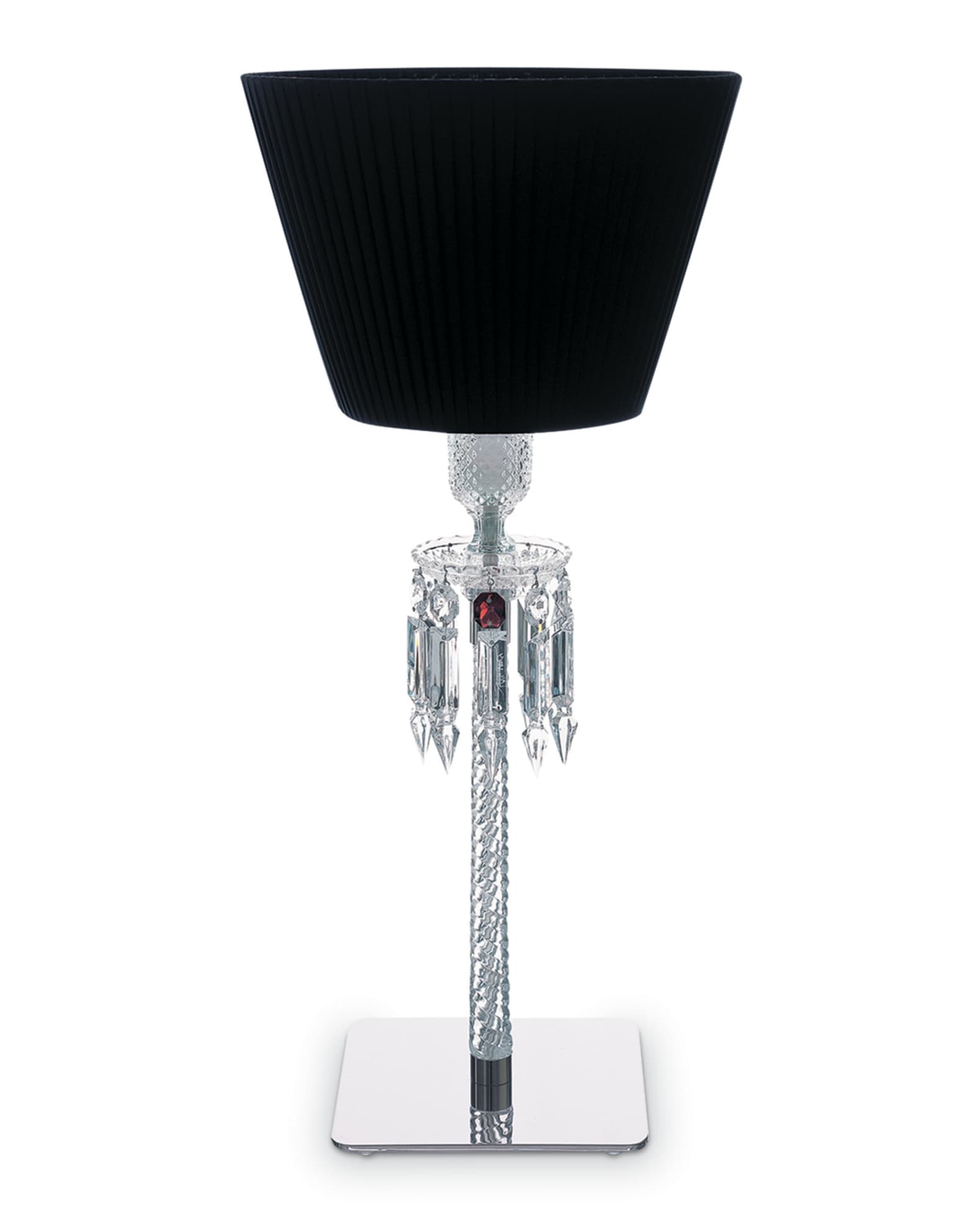 Baccarat Torch Crystal Desk Lamp with Black Shade | Neiman Marcus