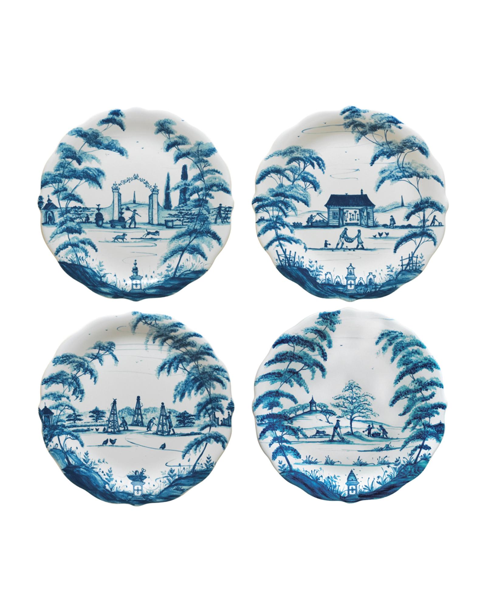 Juliska Country Estate Delft Blue Party Plate, Set of 4 | Neiman Marcus