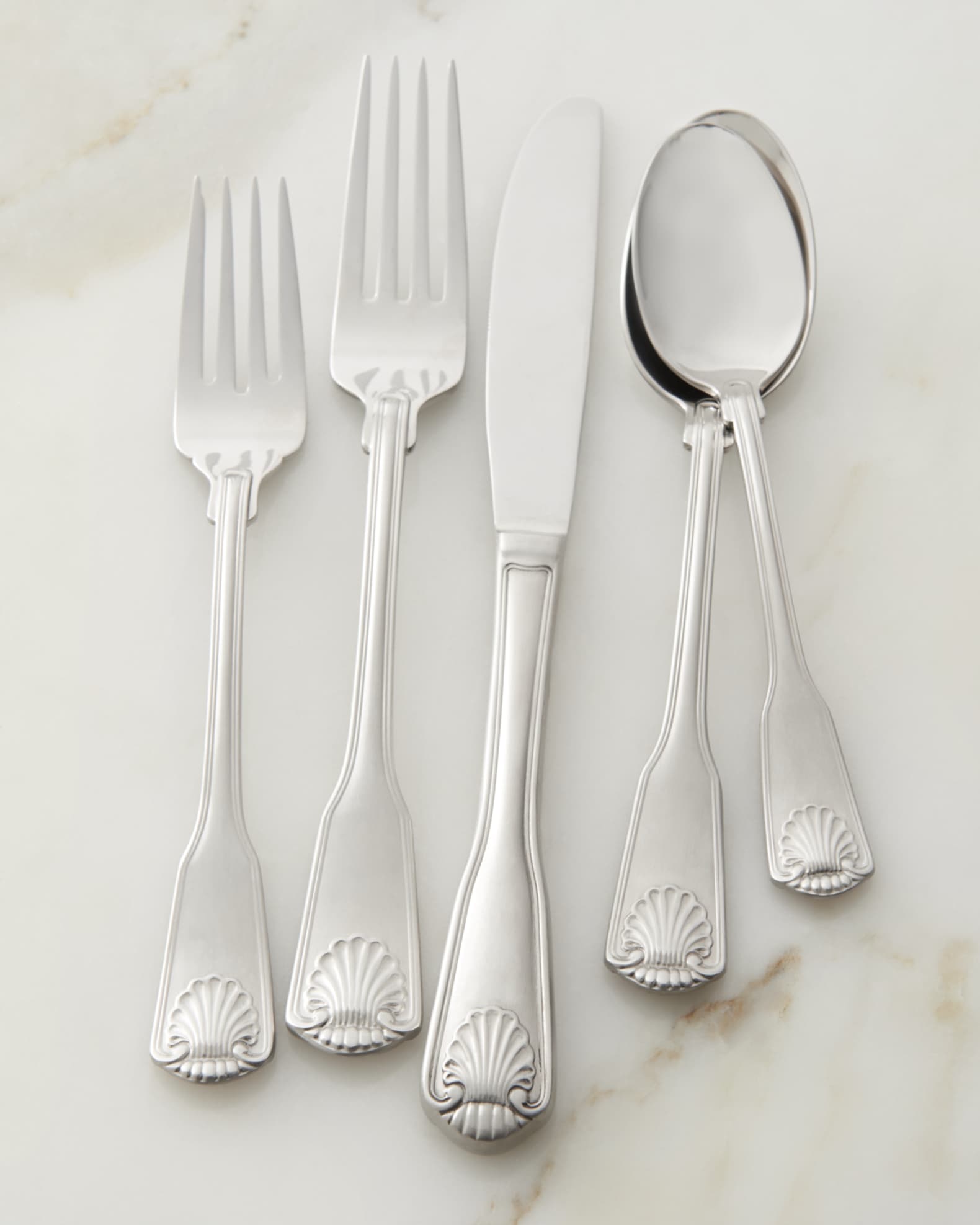 Towle Silversmiths 45-Piece London Shell Flatware Service | Neiman Marcus