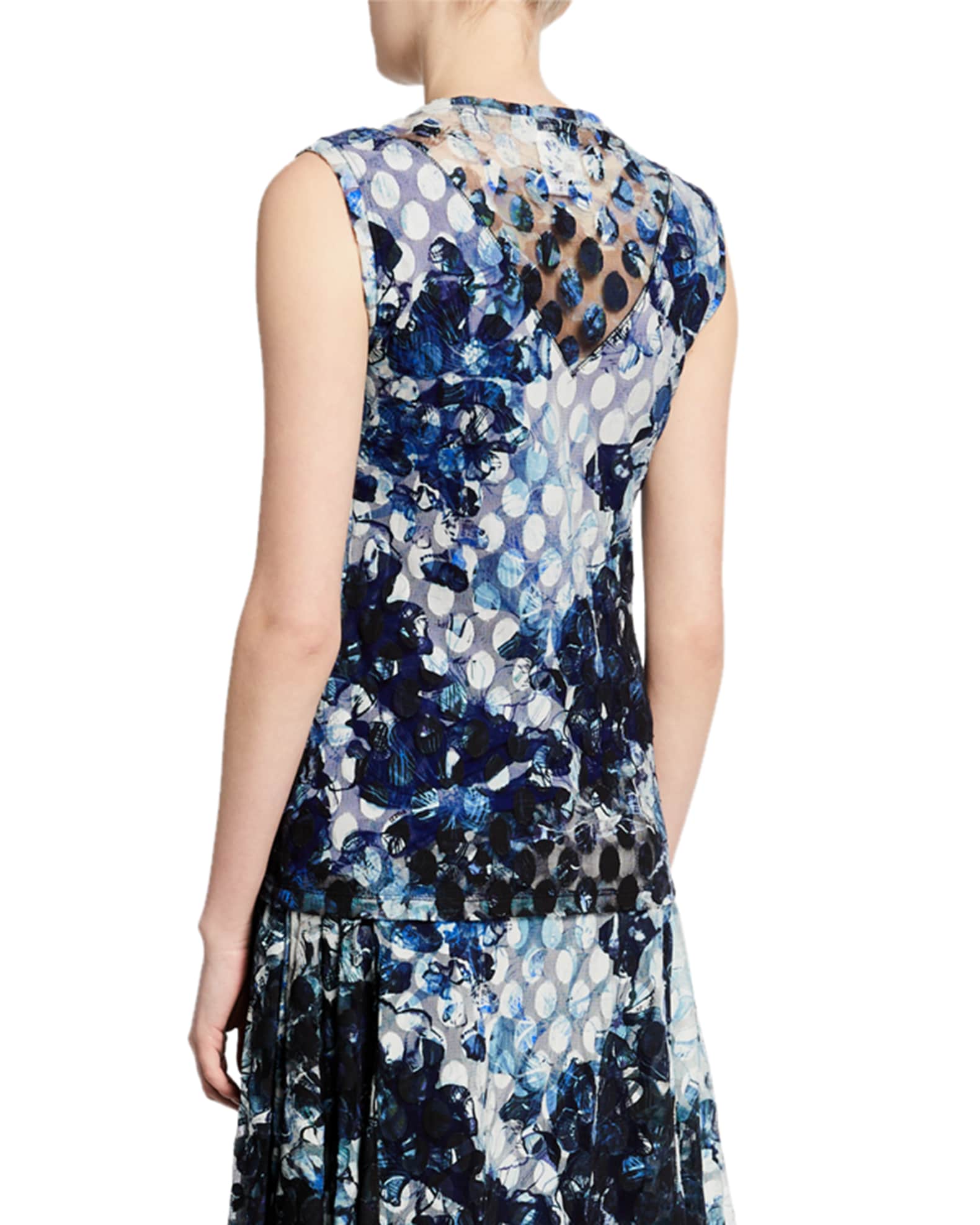 High-Low Illusion Printed Top and Matching Items | Neiman Marcus