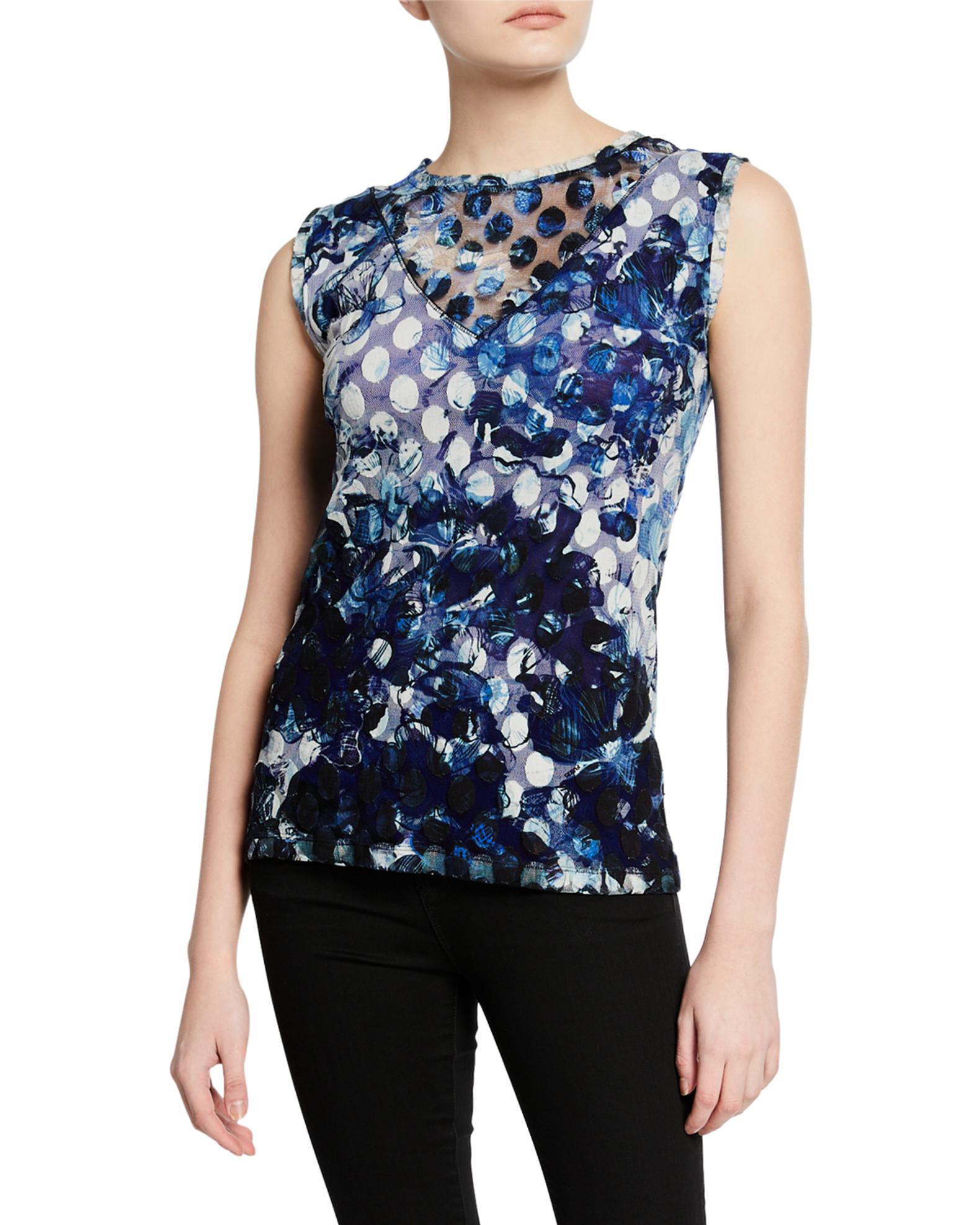 High-Low Illusion Printed Top and Matching Items | Neiman Marcus