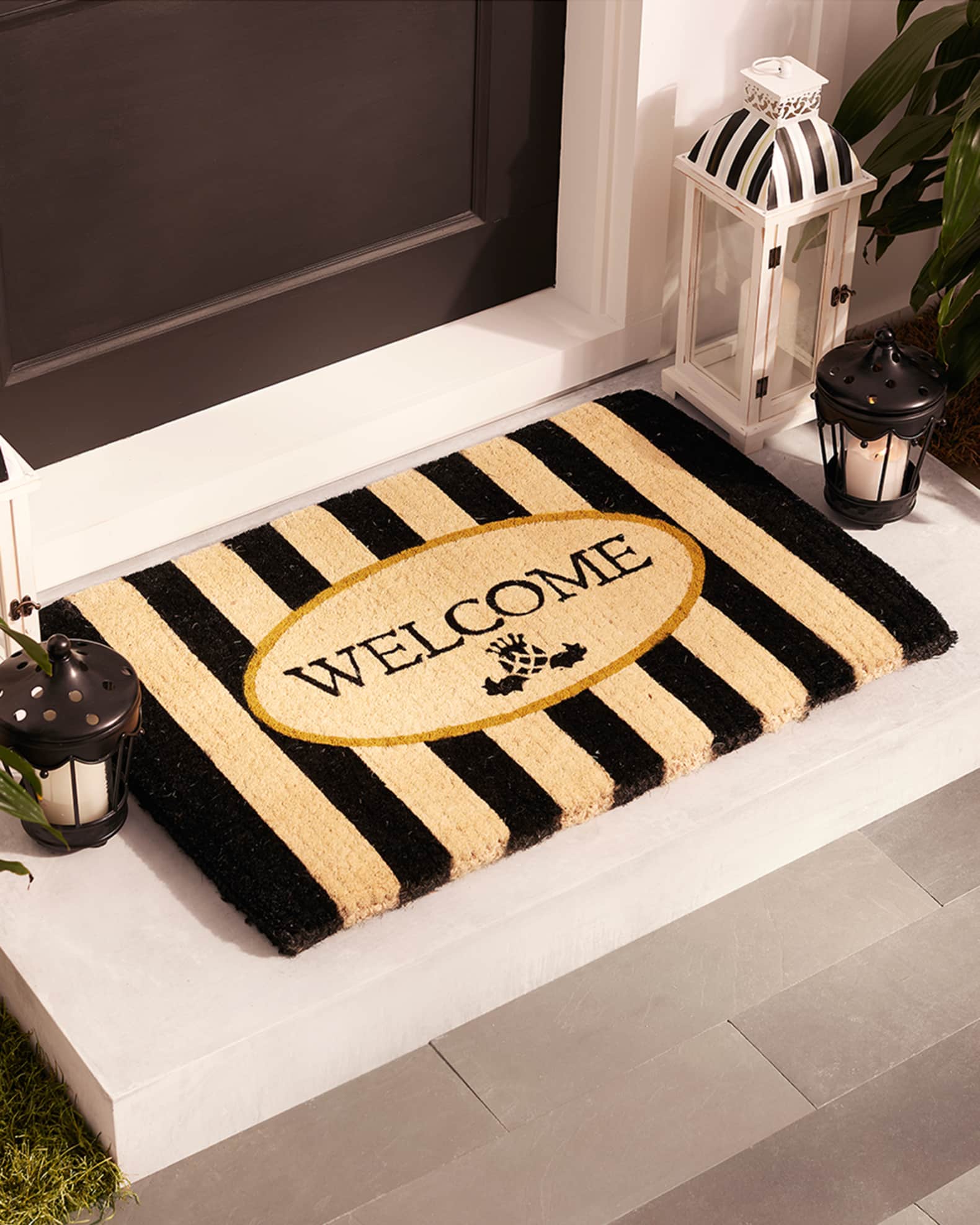 Awning Stripe Welcome Mat | Neiman Marcus