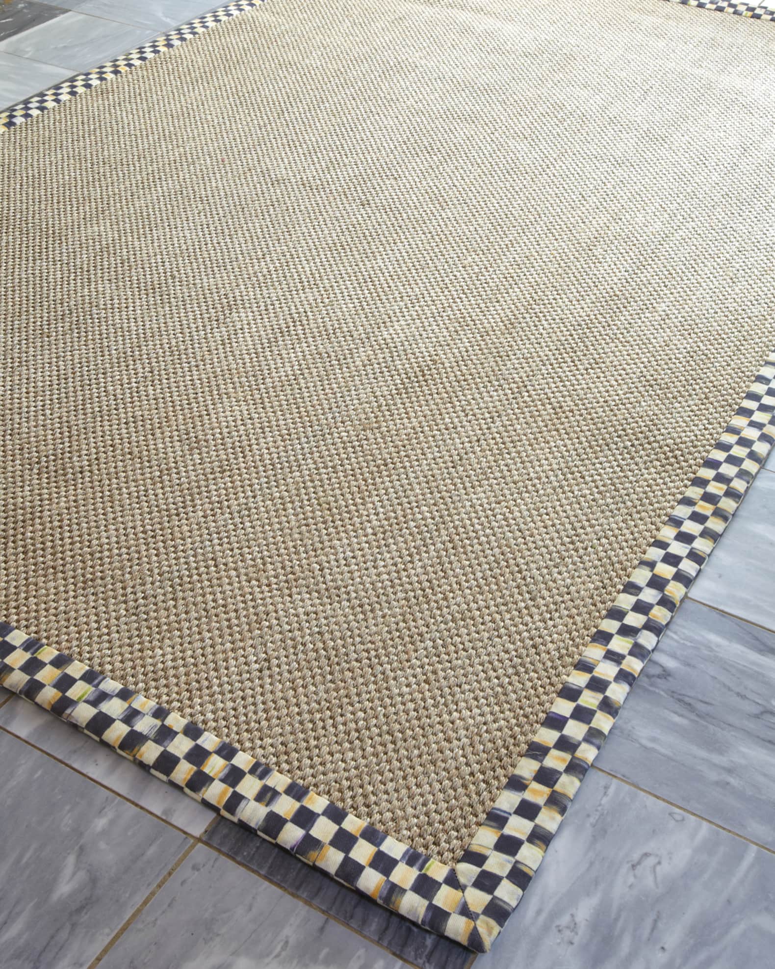 MacKenzie-Childs Courtly Check Sisal Rug, 2' x 3' | Neiman Marcus