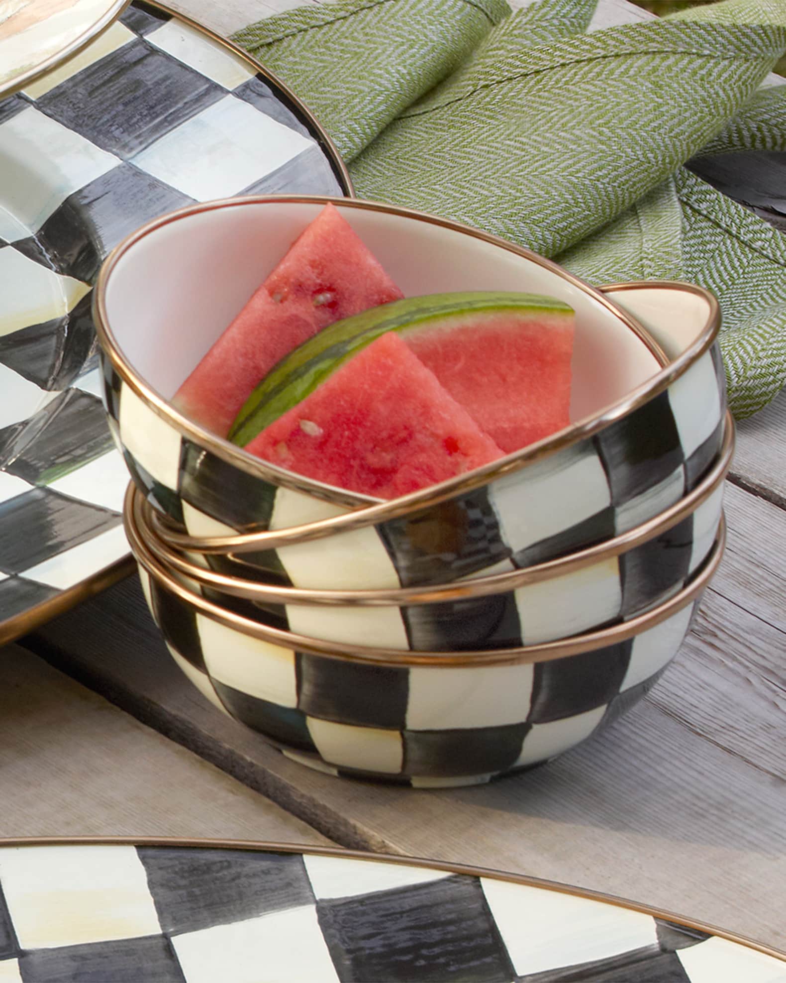 MacKenzie-Childs Courtly Check Everyday Bowl | Neiman Marcus