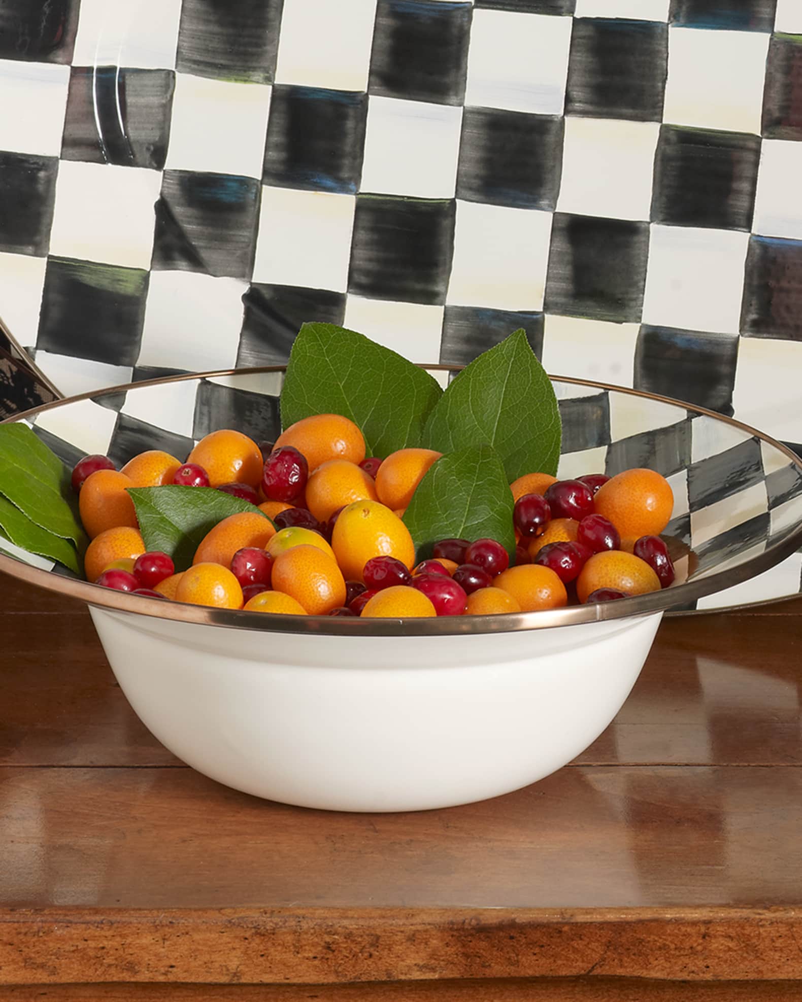 MacKenzie-Childs Courtly Check Serving Bowl | Neiman Marcus
