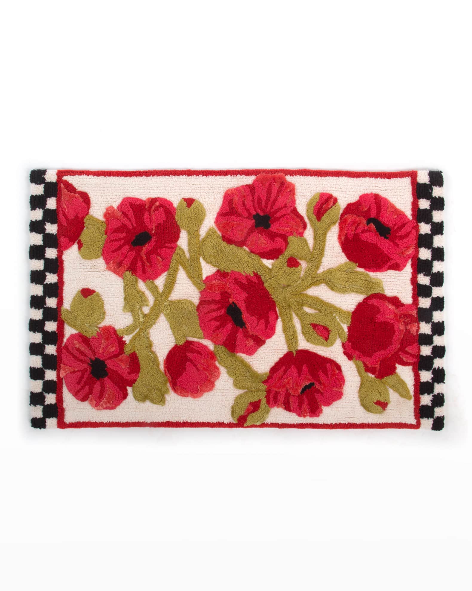 MacKenzie-Childs Poppy Bath Rug | Neiman Marcus