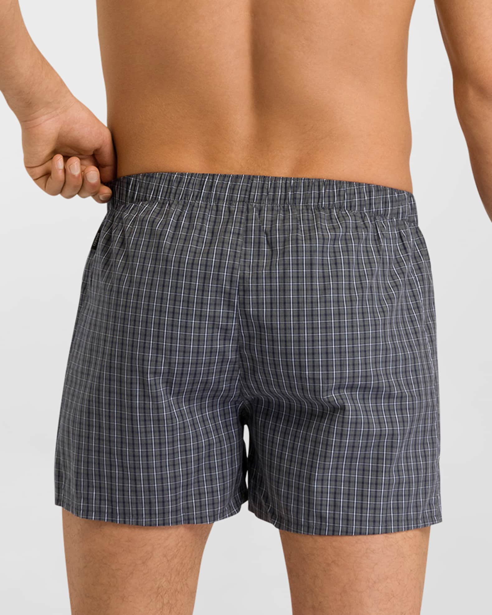 Hanro Men's Fancy Woven Cotton Boxers | Neiman Marcus