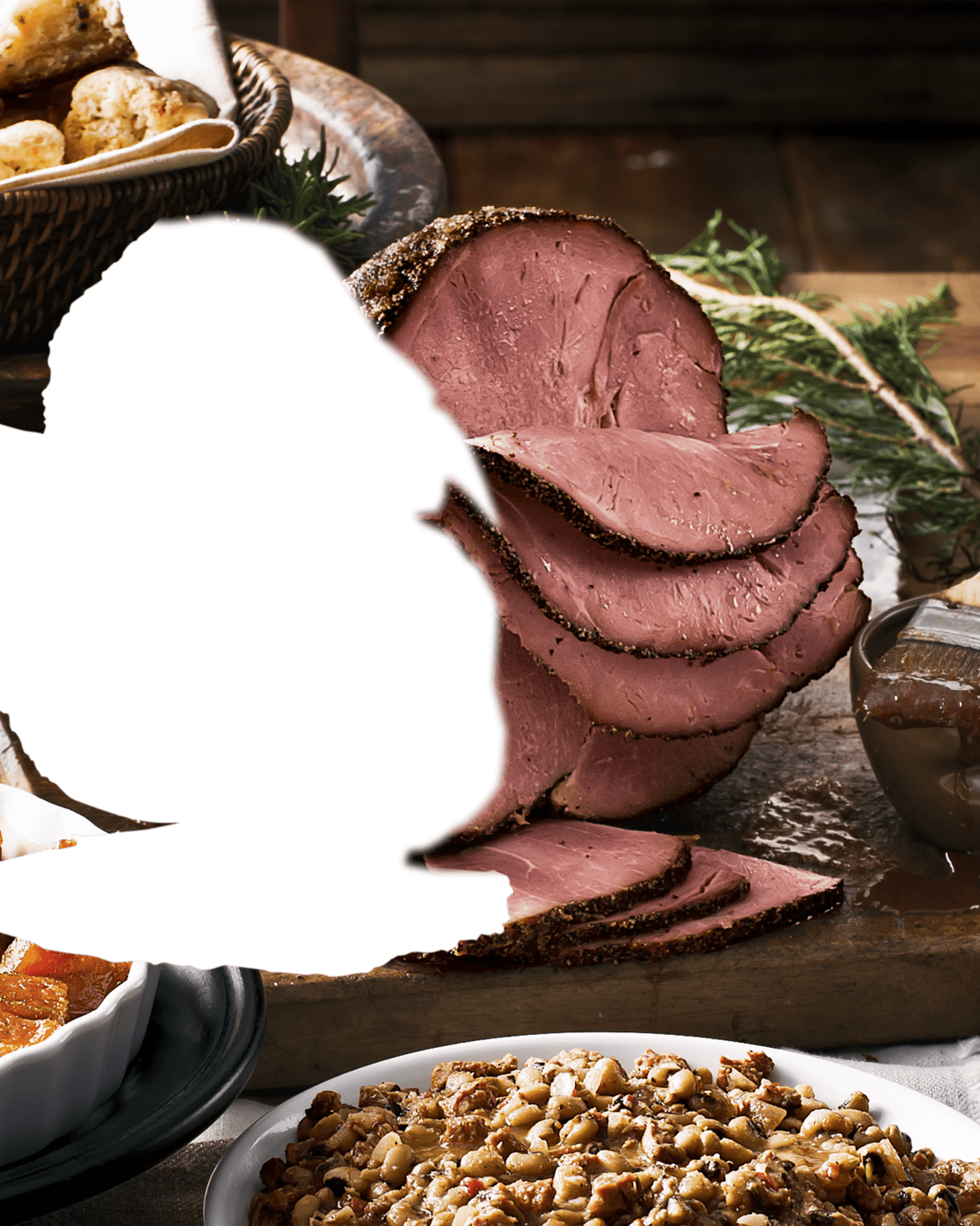 Ham I Am! Hickory-Smoked Peppered Whole Ham, For 20-25 People | Neiman ...