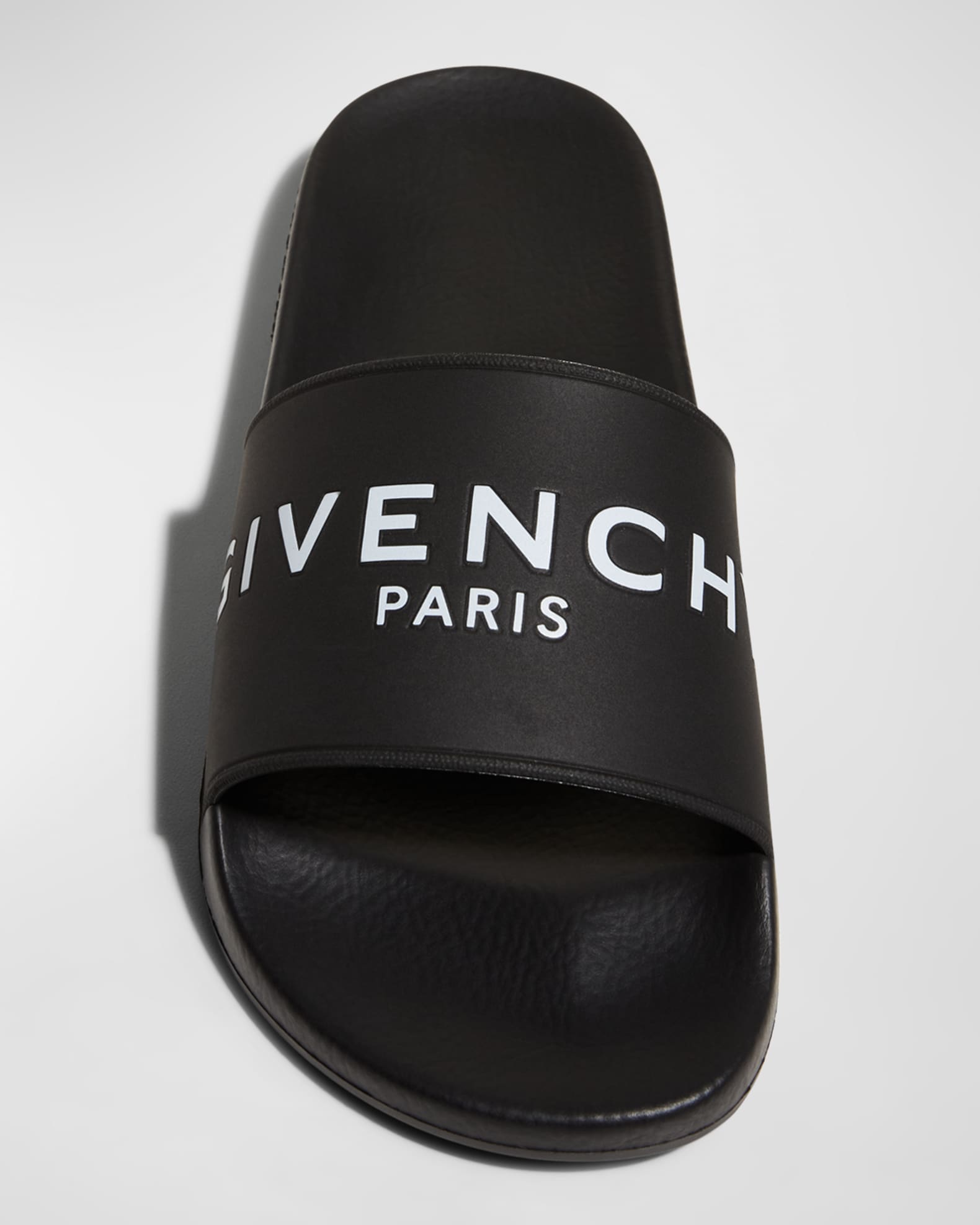Givenchy Men's Logo Pool Slide Sandals | Neiman Marcus