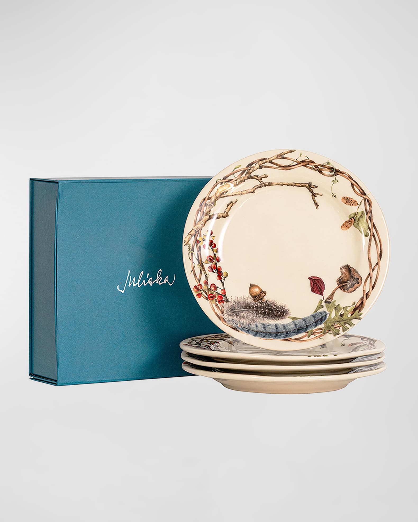 Juliska Forest Walk Party Plates, Set of 4 | Neiman Marcus