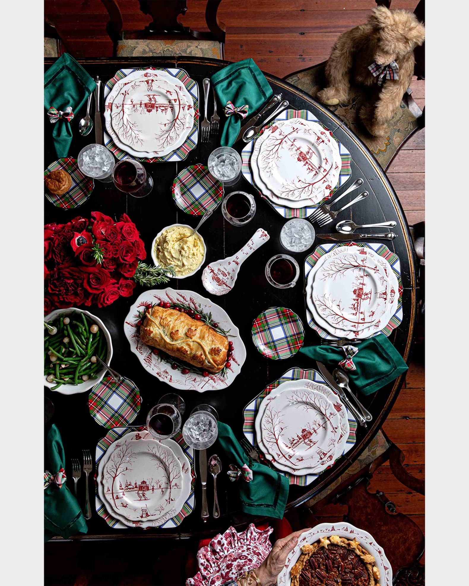 Juliska Country Estate Winter Frolic Ruby Christmas Eve Serving Platter ...