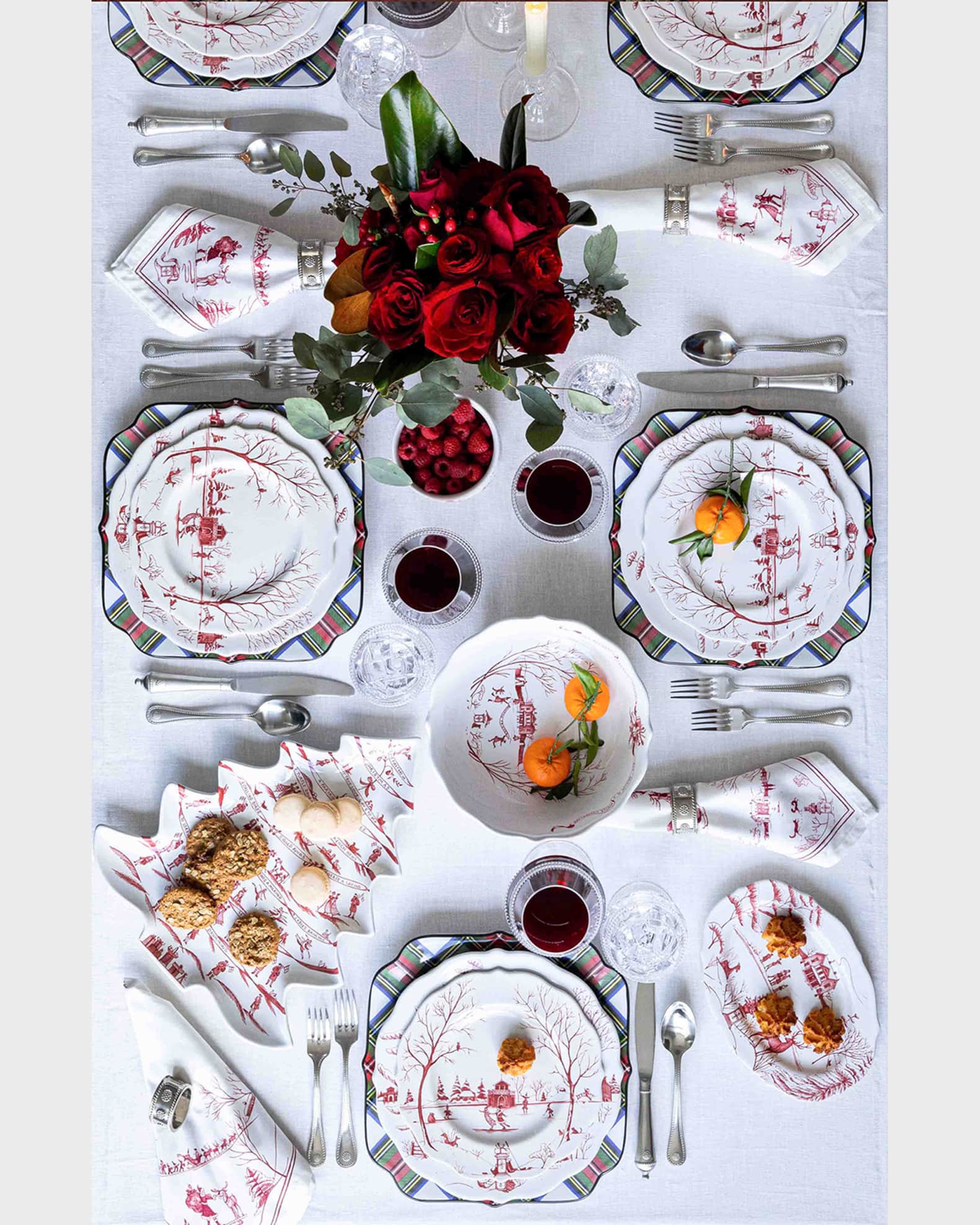 Juliska Country Estate Winter Frolic Ruby Christmas Eve Serving Platter ...