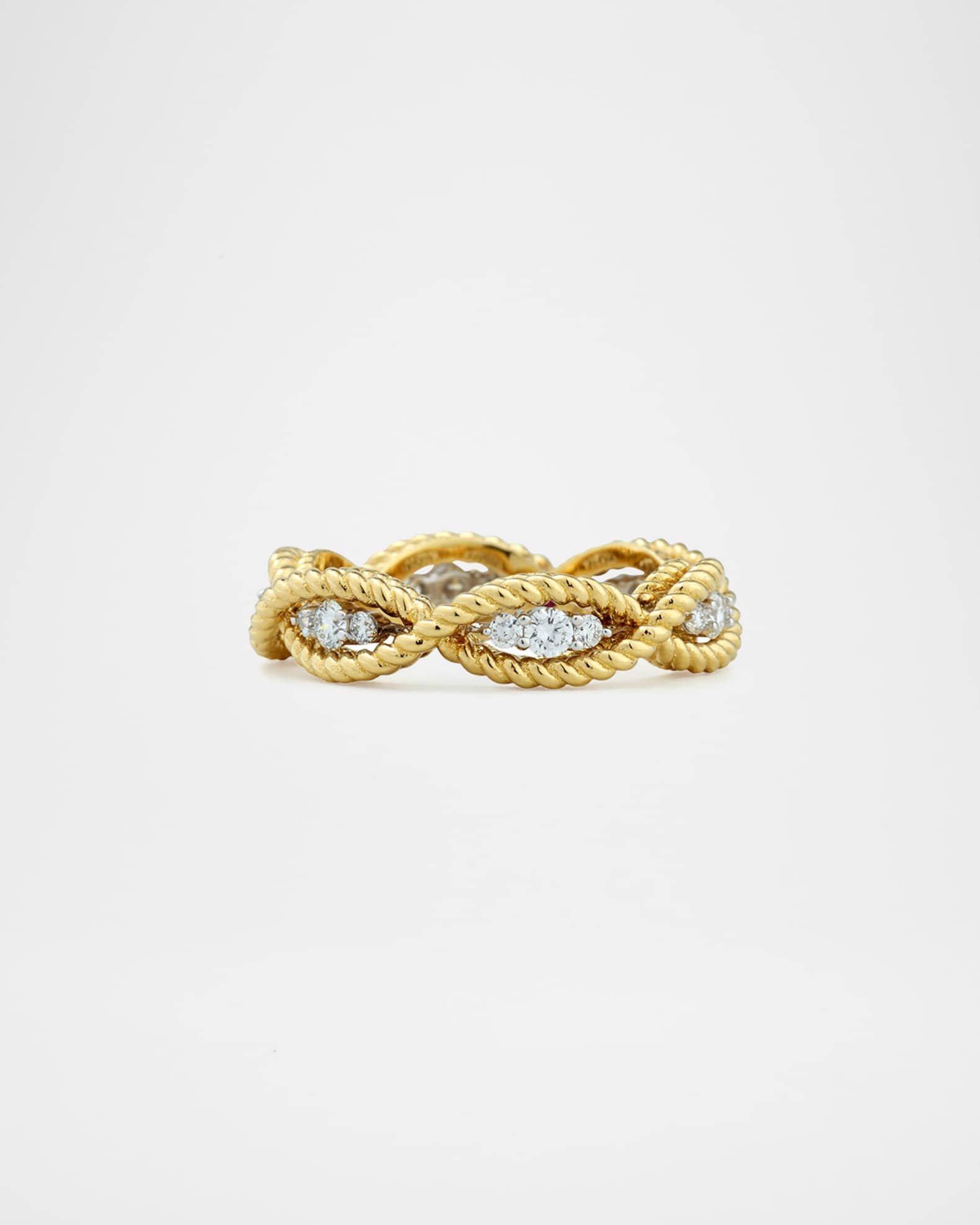 Roberto Coin 18K Gold Barocco Diamond Ring | Neiman Marcus