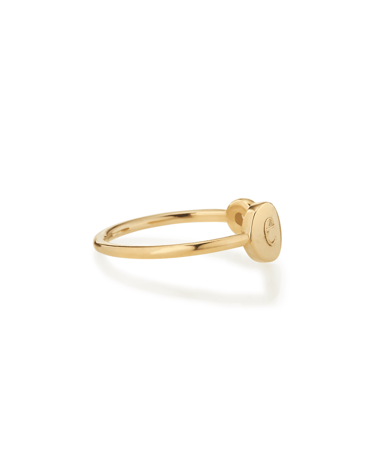 Sarah Chloe Rocha 14k Gold Initial Open Diamond Ring | Neiman Marcus