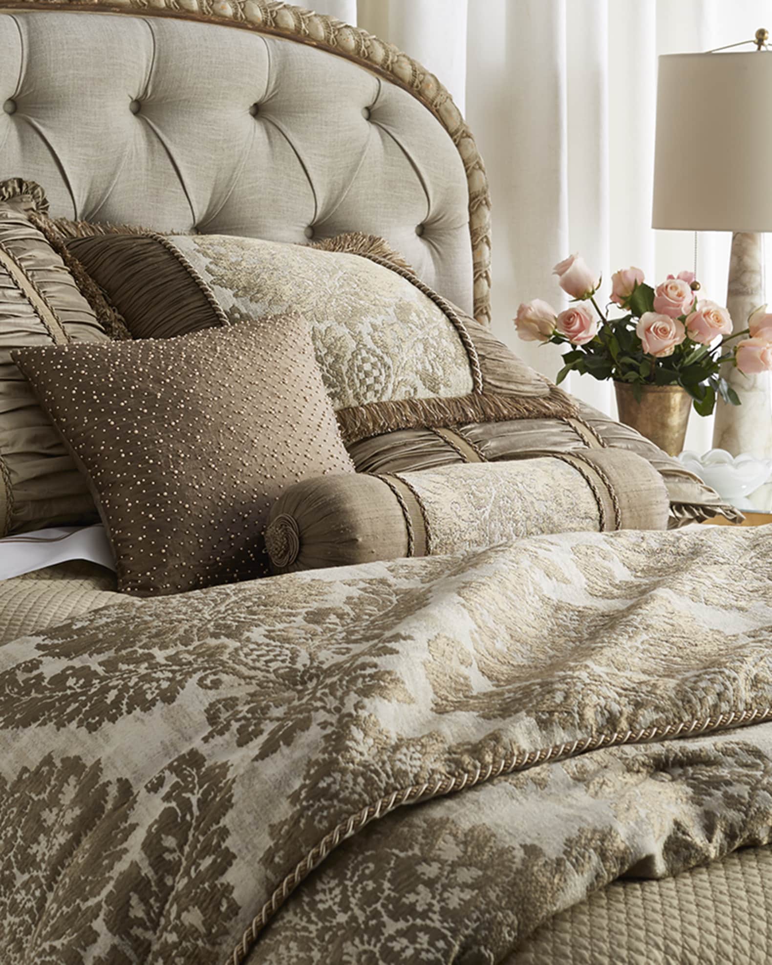 Austin Horn Collection Vienna Damask Comforter, Queen | Neiman Marcus