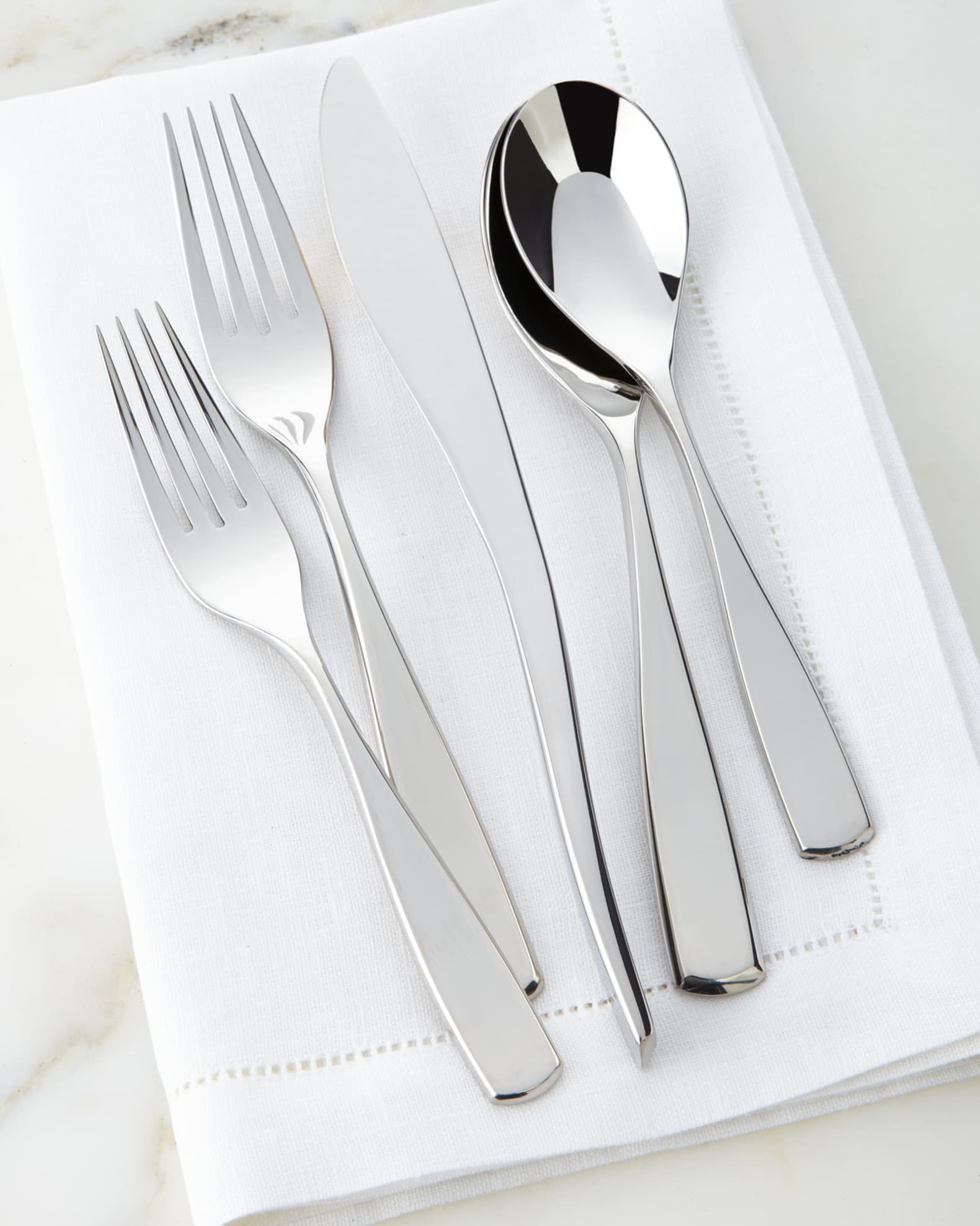 Nambe 45-Piece Anna Flatware Service | Neiman Marcus