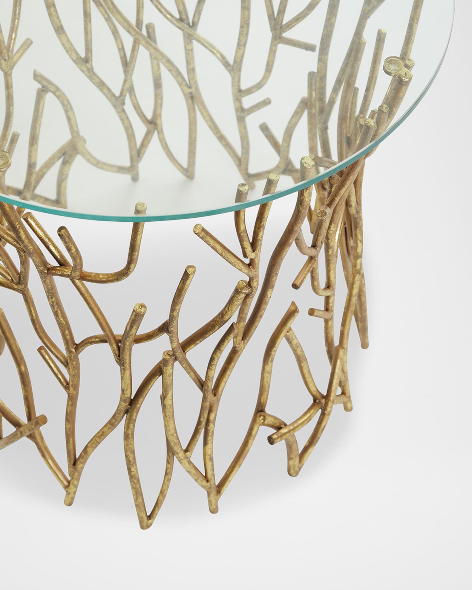 Golden Branches Side Table | Neiman Marcus