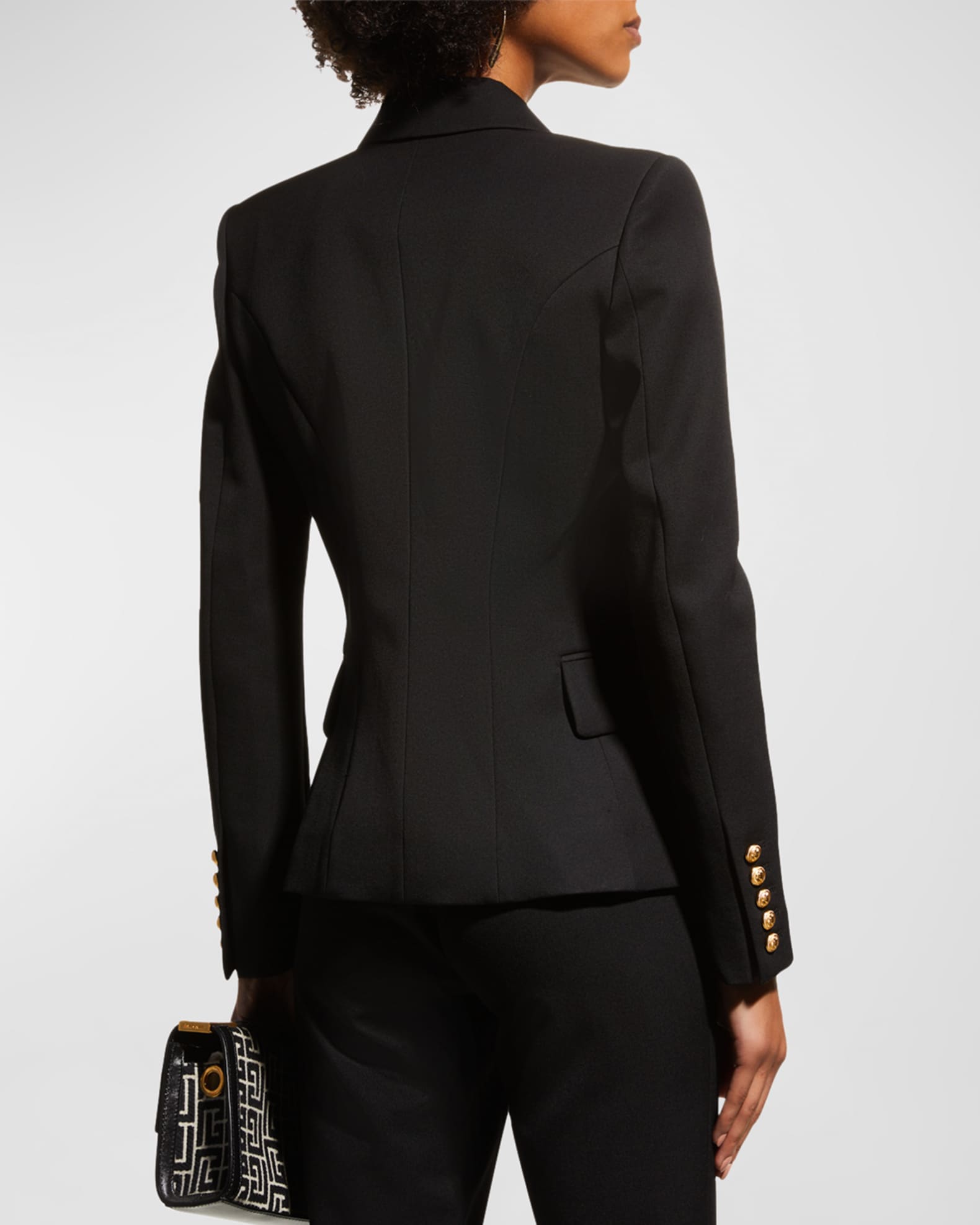 Balmain Classic Double-Breasted Blazer | Neiman Marcus