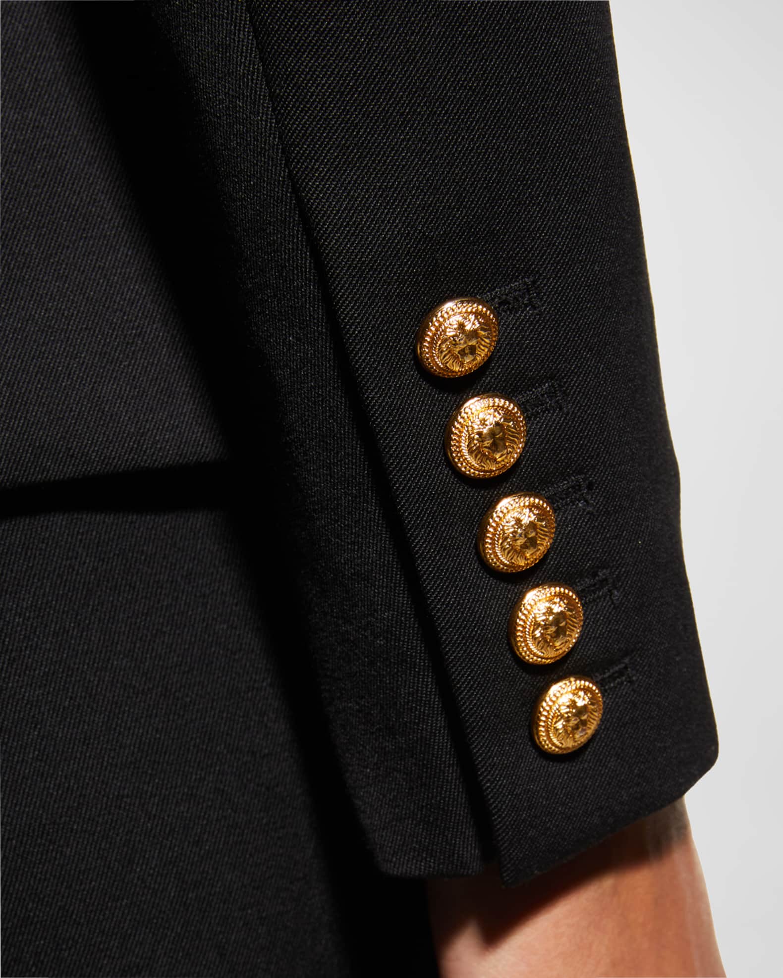 Balmain Classic Double-Breasted Blazer | Neiman Marcus