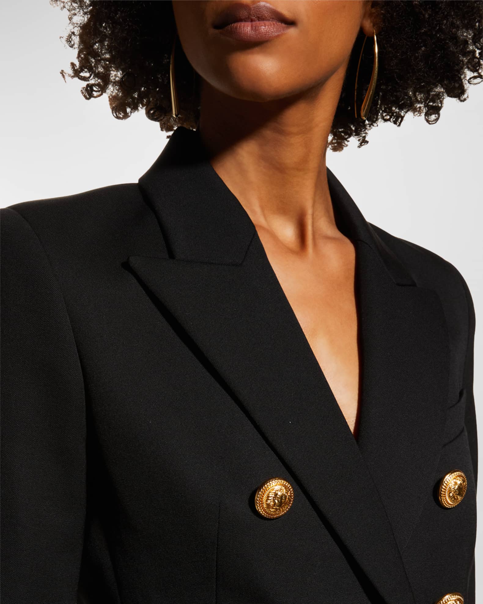 Balmain Classic Double-Breasted Blazer | Neiman Marcus