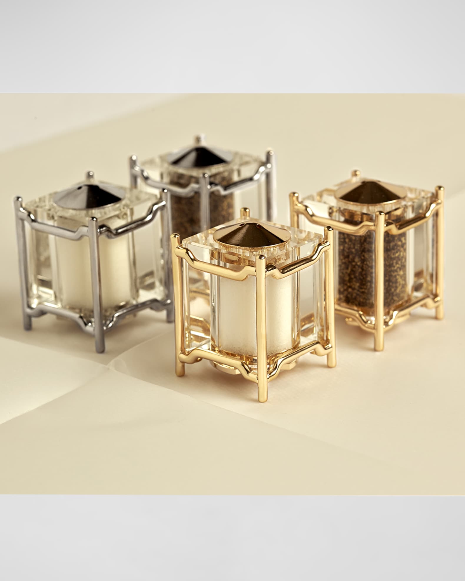 L'Objet Han Platinum Salt & Pepper Shakers, Set of 2 | Neiman Marcus