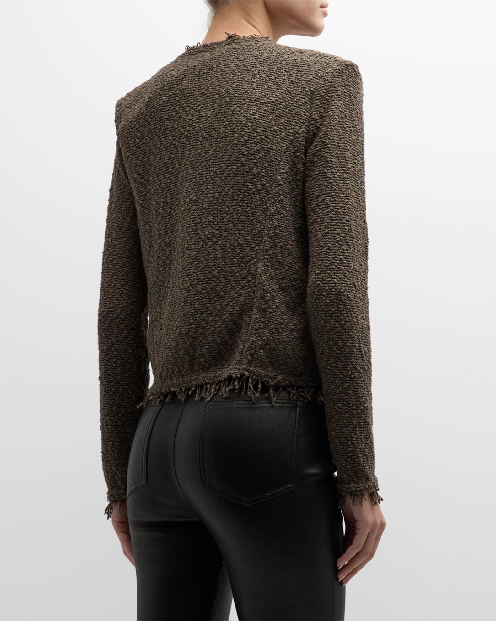 Iro Shavani Open-Front Boucle Jacket | Neiman Marcus